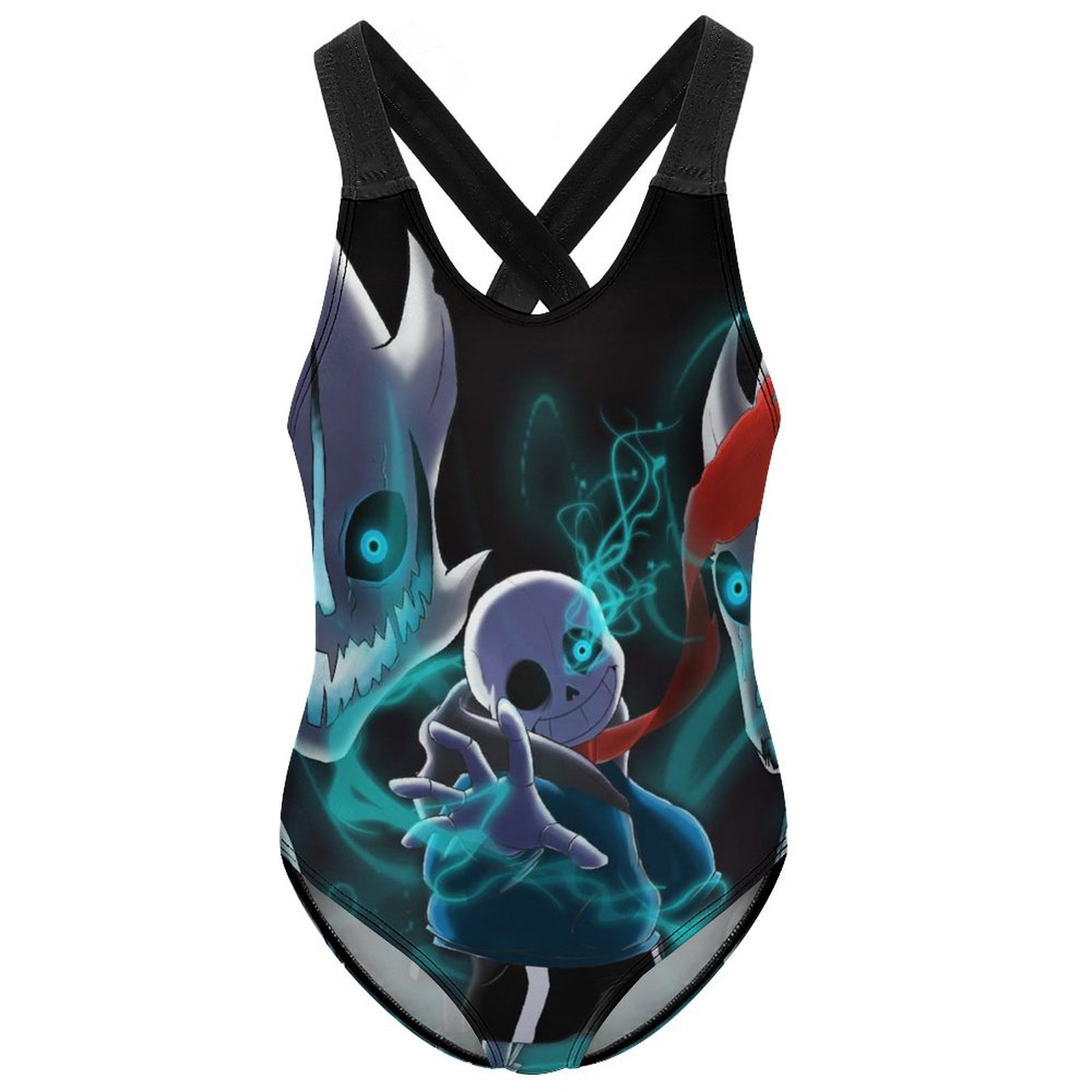 Skelete Sans Undertale Children's One-piece Swimsuit Summer Girl's ...