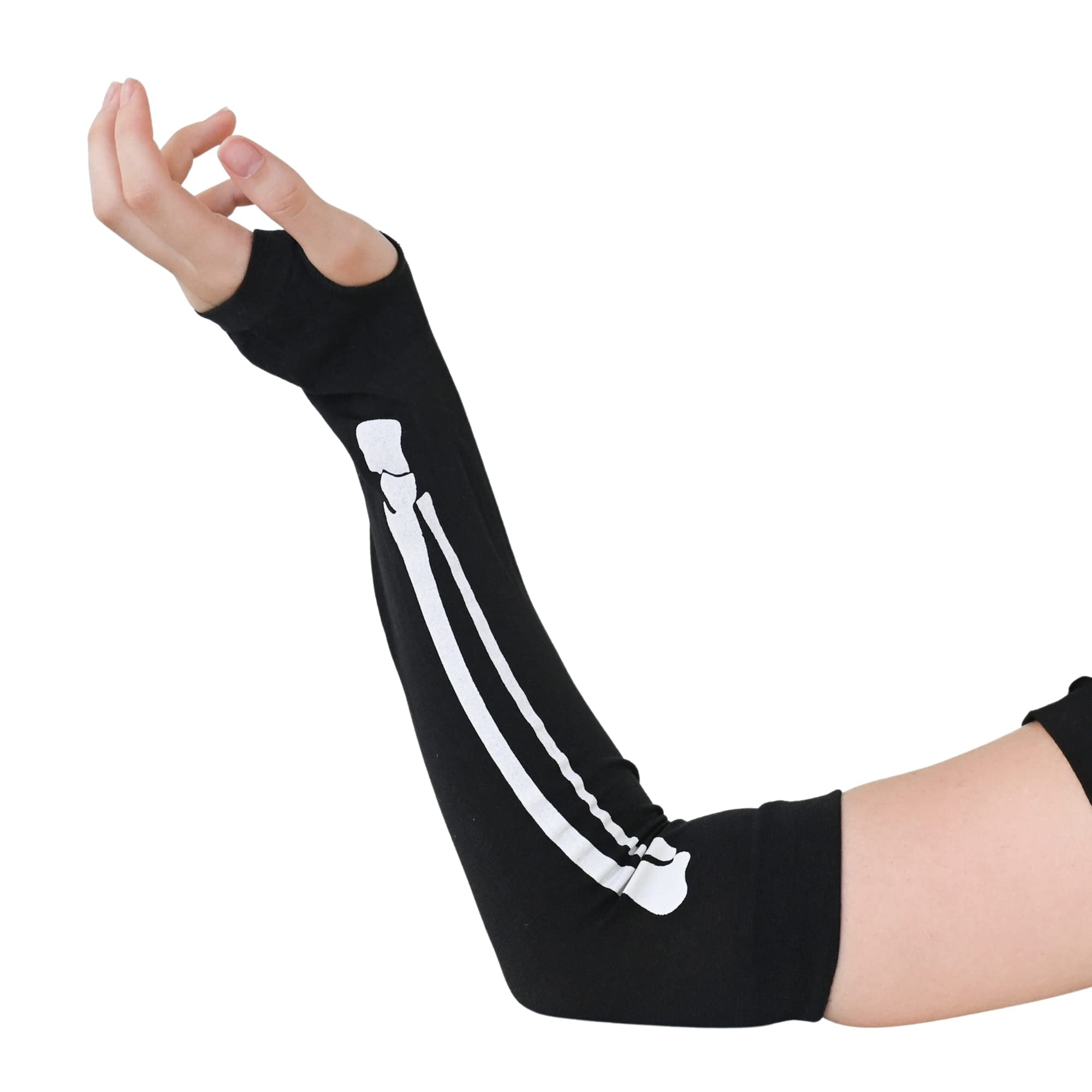 Skeleteen Halloween Skull Skeleton Gloves - Costume Accessories for ...