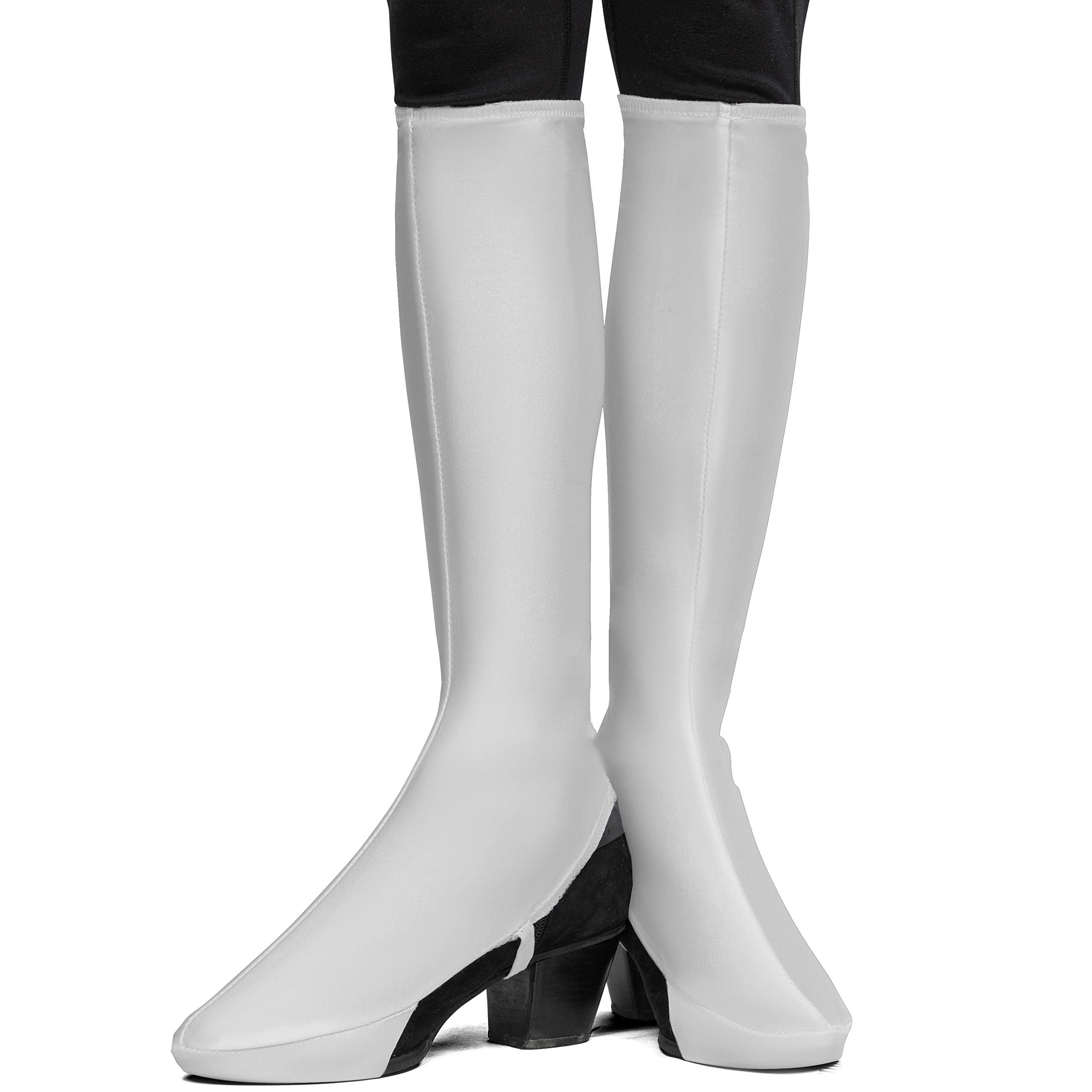 Skeleteen Halloween Groovy Disco 70s White Costume Boot Covers ...