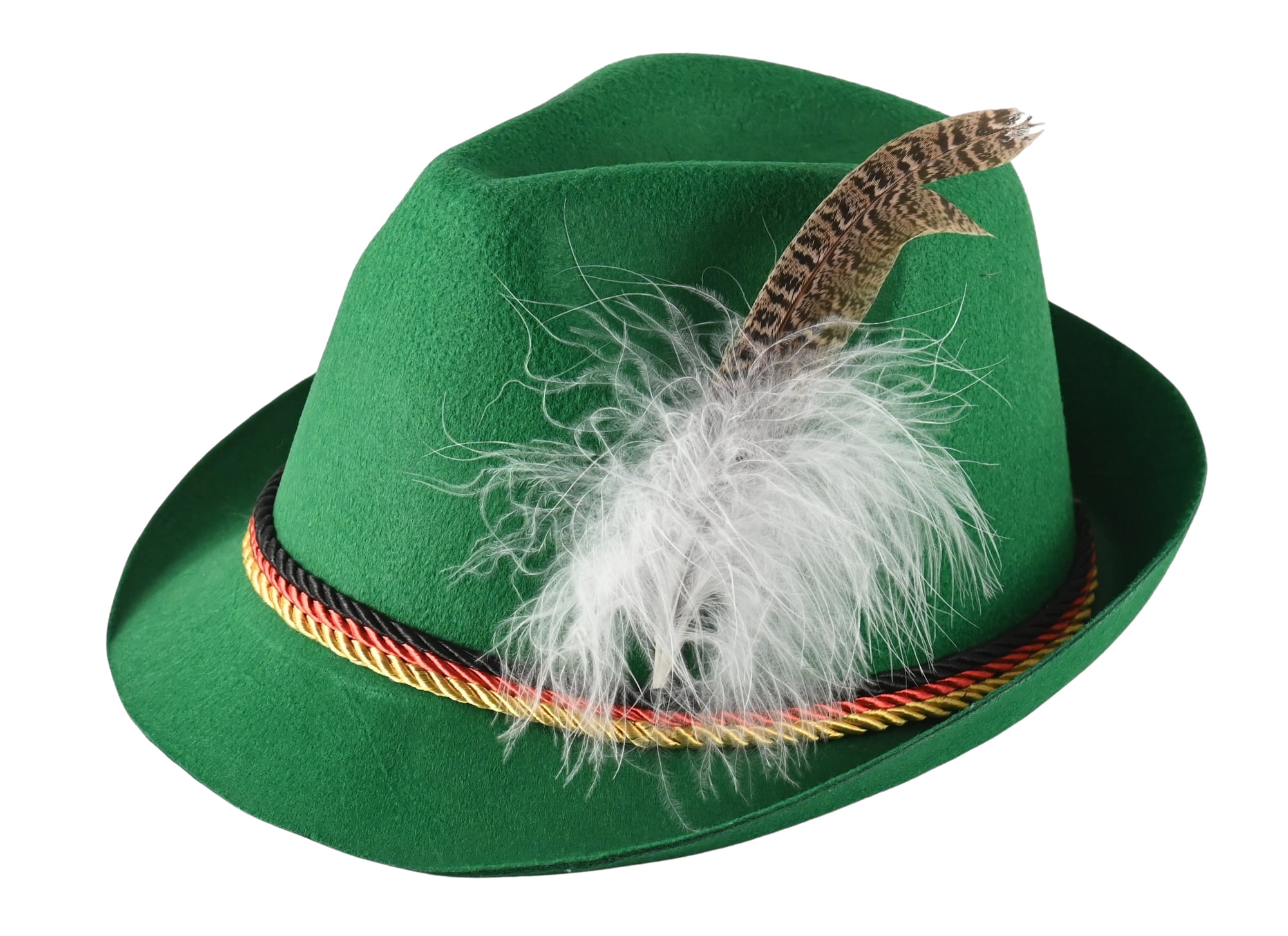 Skeleteen Oktoberfest Alpine Fedora - Green Traditional Felt Costume ...