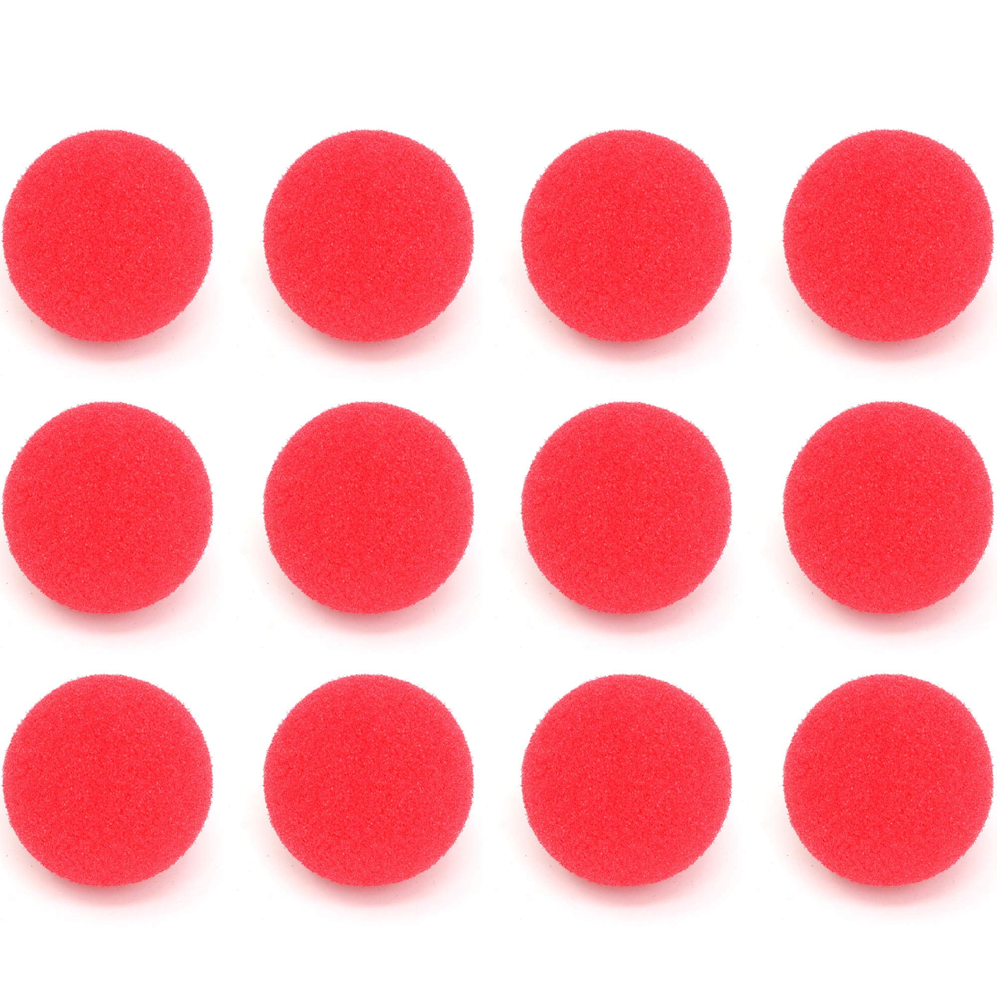 Skeleteen Red Carnival Clown Noses - Red Sponge Nose for Circus Costume ...