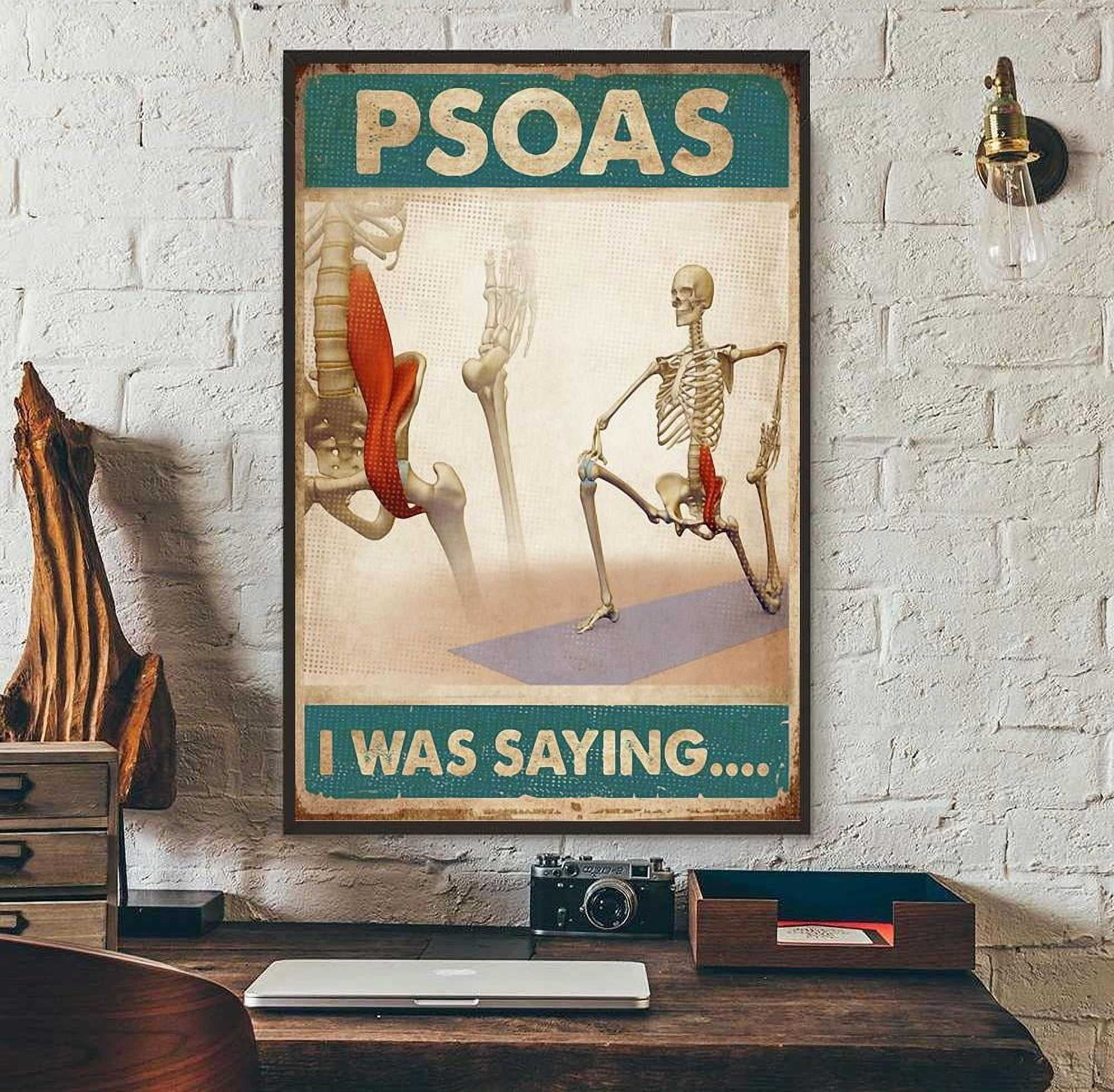 Skeletion Psoas I was saying poster 16 x 24 Inch Poster - Walmart.com