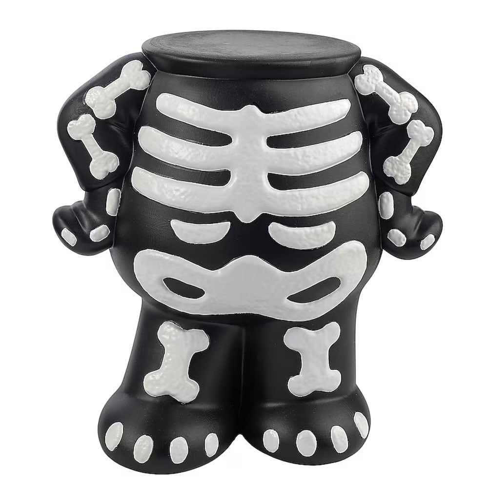 Skeleton Blow Mold Pumpkin Stand Halloween Decor 10 in Tall Indoor ...