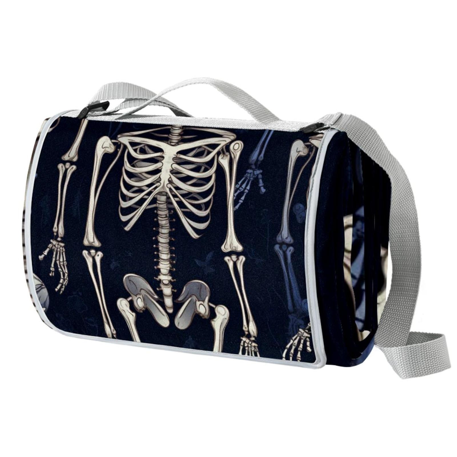 Skeleton Canvas Picnic Blanket Waterproof Outdoor Extra Large for ...