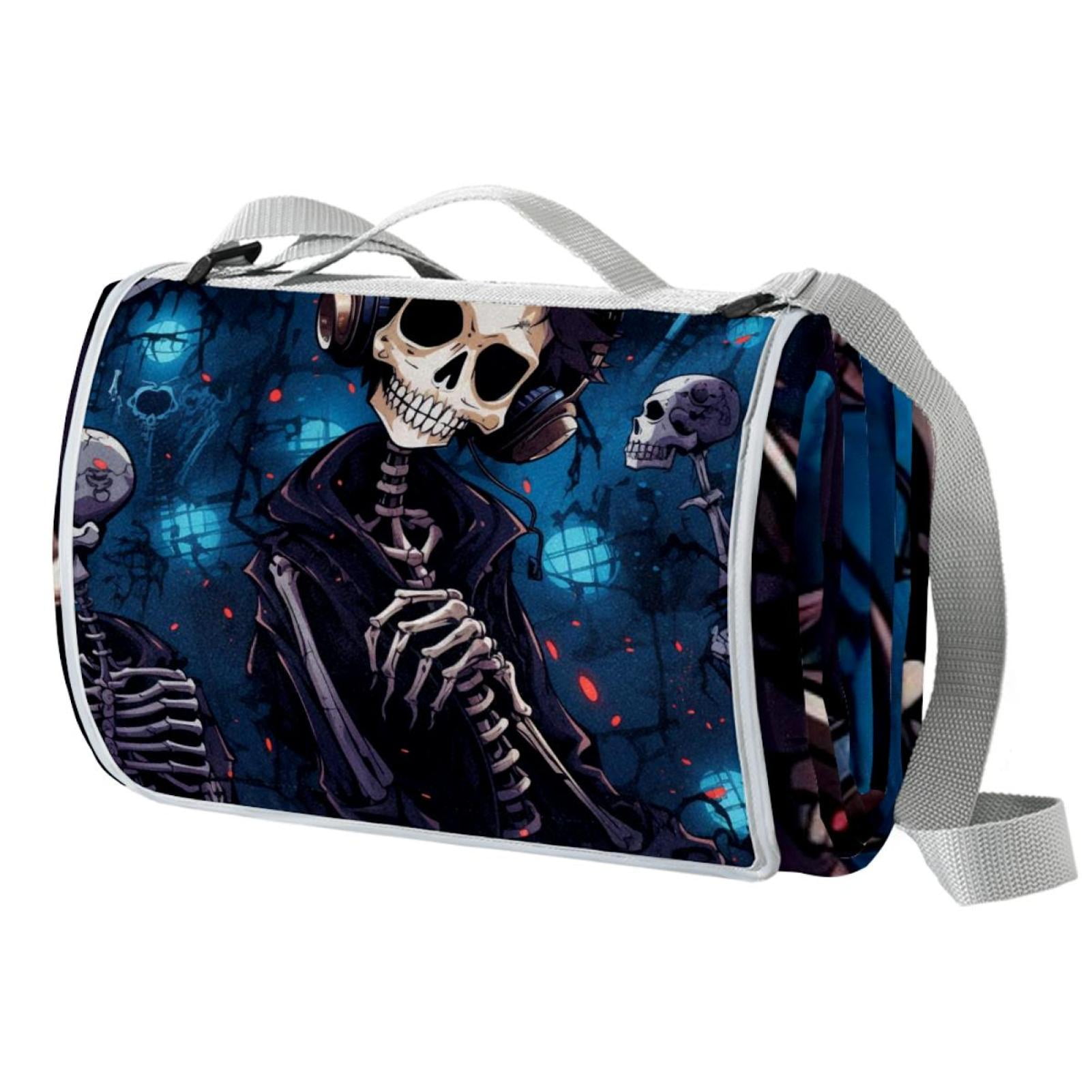 Skeleton Canvas Picnic Mat Waterproof and Portable Outdoor Blanket for ...