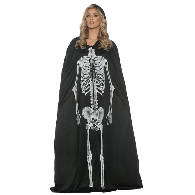 Skeleton Cape Adult Halloween Accessory - Walmart.com