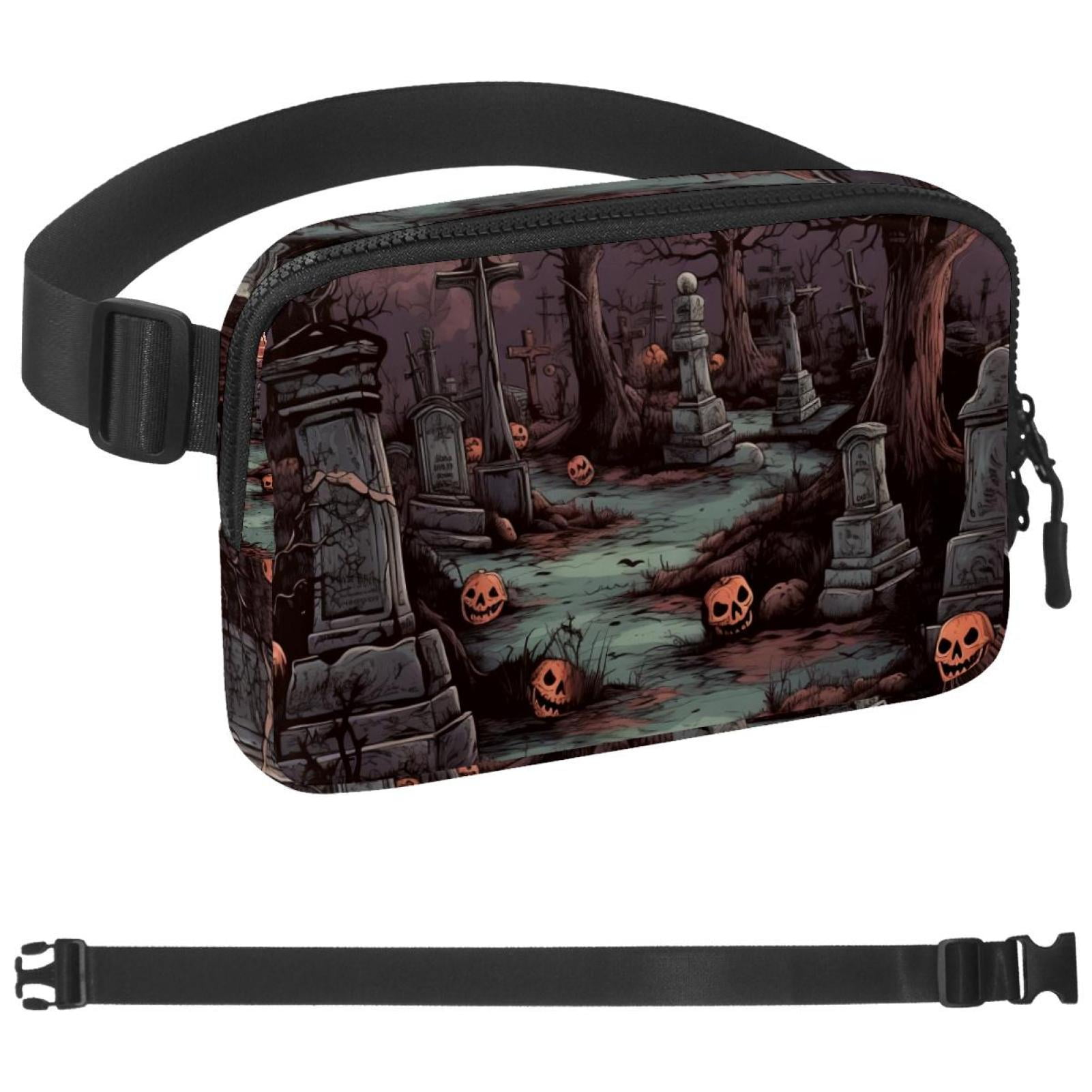 Skeleton Cemetery by Dead Trees Crossbody Fanny Pack for Men&Women,Belt ...