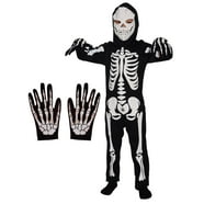 Joyfy Scary 3D Skeleton Costume for Kids, Toddlers Glow in the Dark ...