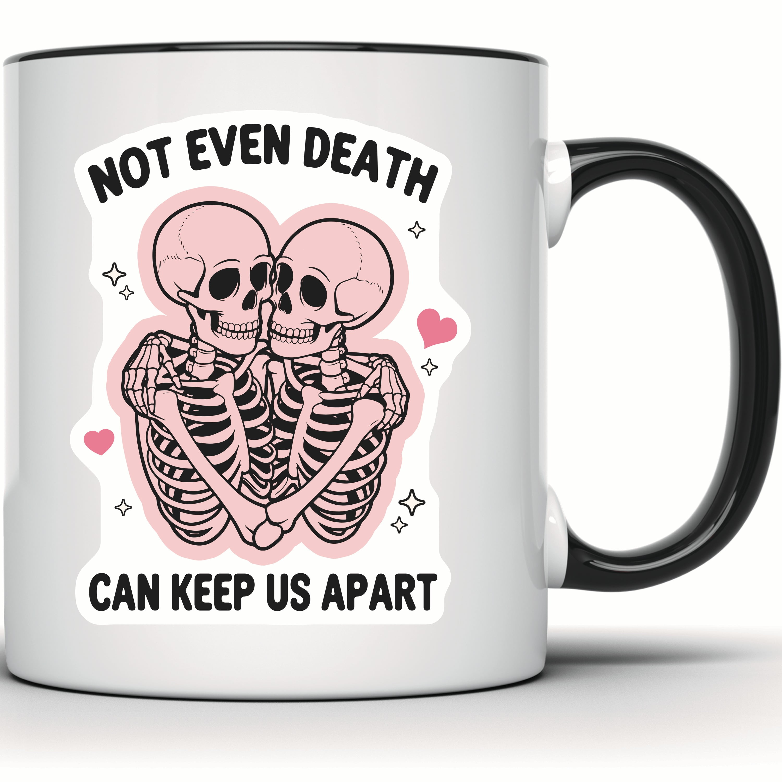 Skeleton Couple Mug - Death Can't Keep Us Apart | Gothic Spooky Love ...