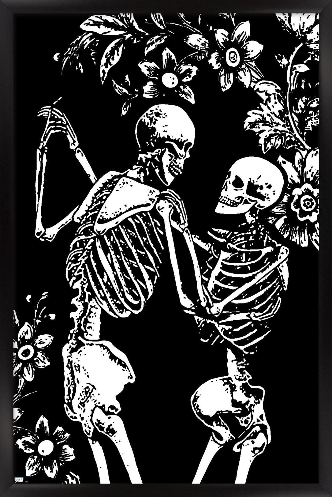 Skeleton Dance Wall Poster, 22.375" x 34" Framed - Walmart.com