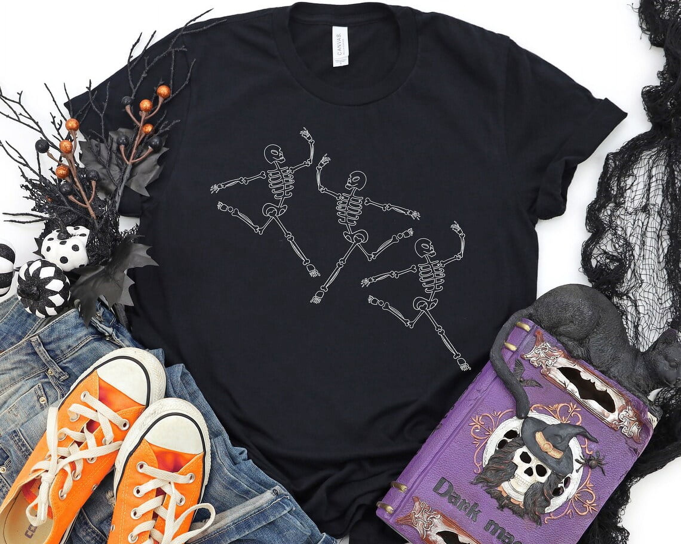 Skeleton Dancing Tee Shirt Hocus Pocus Shirt, Funny Shirt, Witches ...