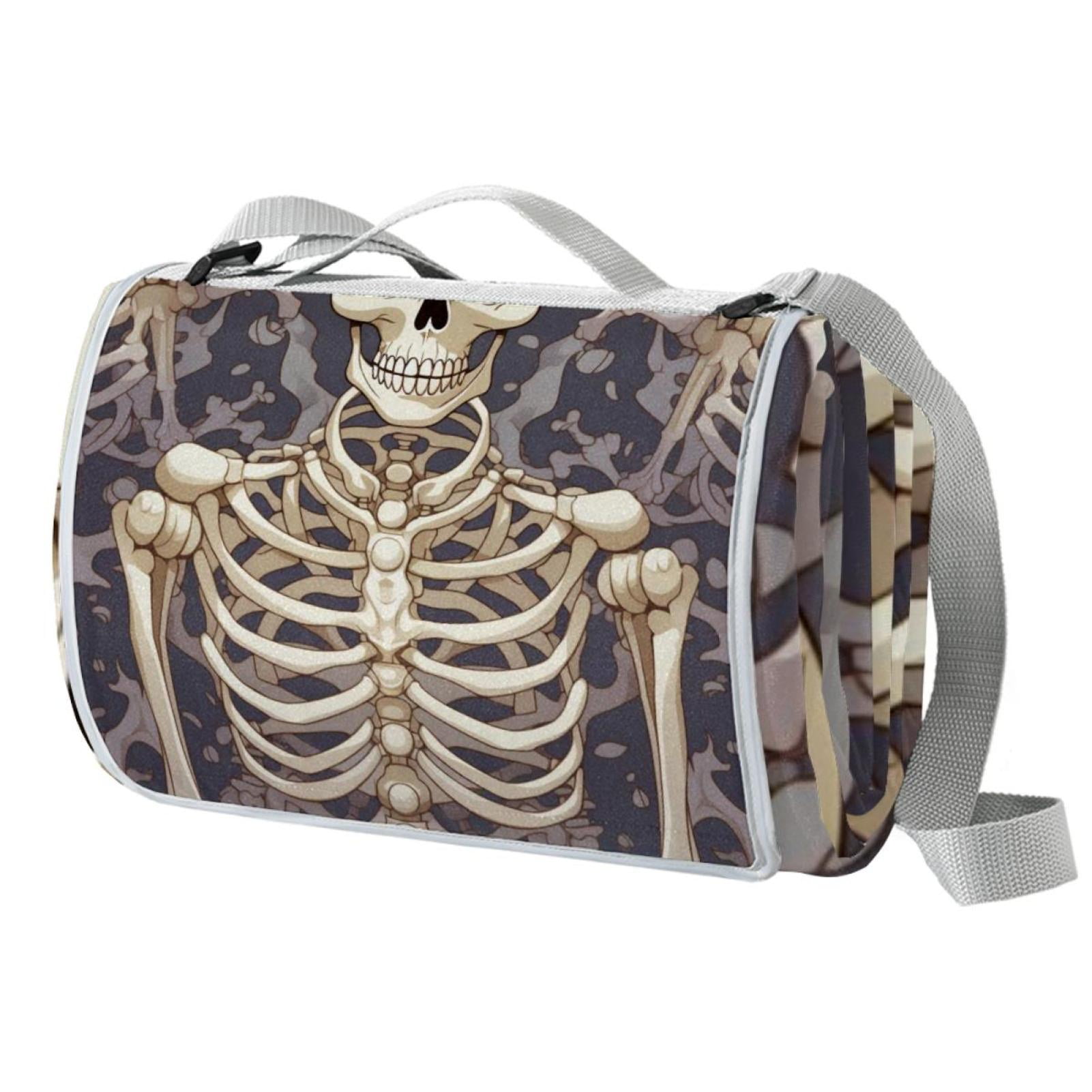Skeleton Extra-Large Canvas Picnic Mat for Outdoor Beach Camping ...