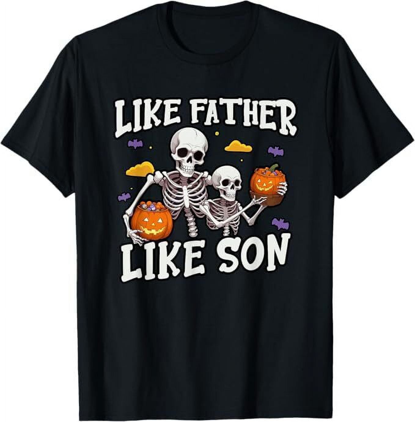 Skeleton Father Son Matching Halloween Costume Unisex T-Shirt - Walmart.com