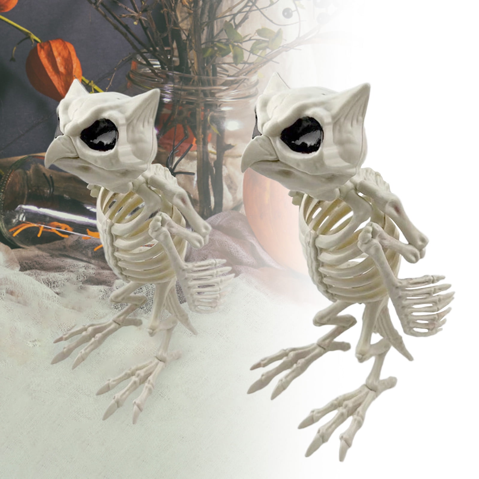 Skeleton Figurines Plastic Strange Animals Bones Desktop Ornament Animal Skull Bones For ...