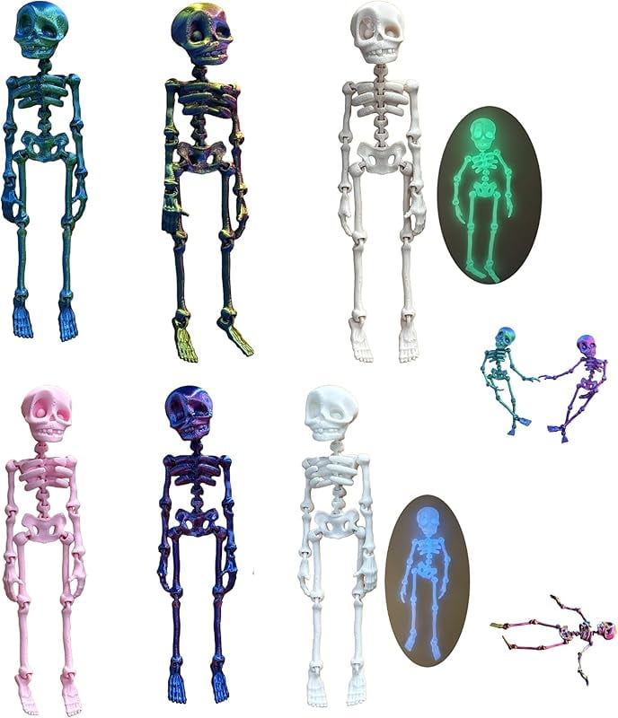 Skeleton Fridge Magnet,Posable Fridge Magnets,Mini Articulated Fridge ...