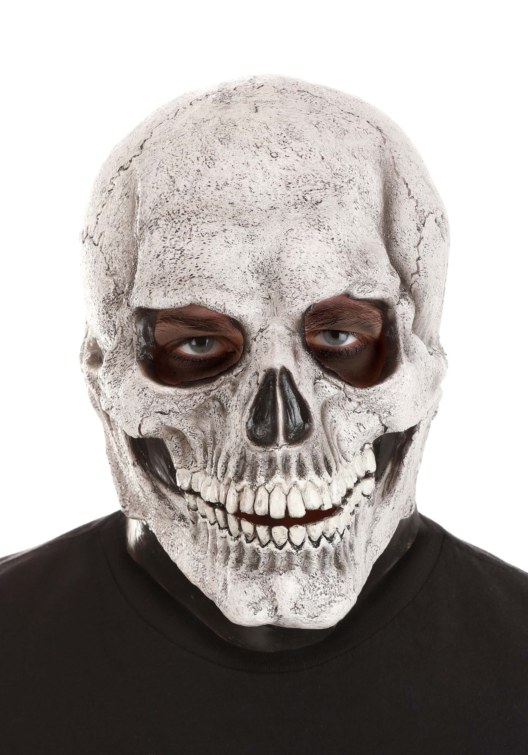 Skeleton Full Face Mask-White - Walmart.com