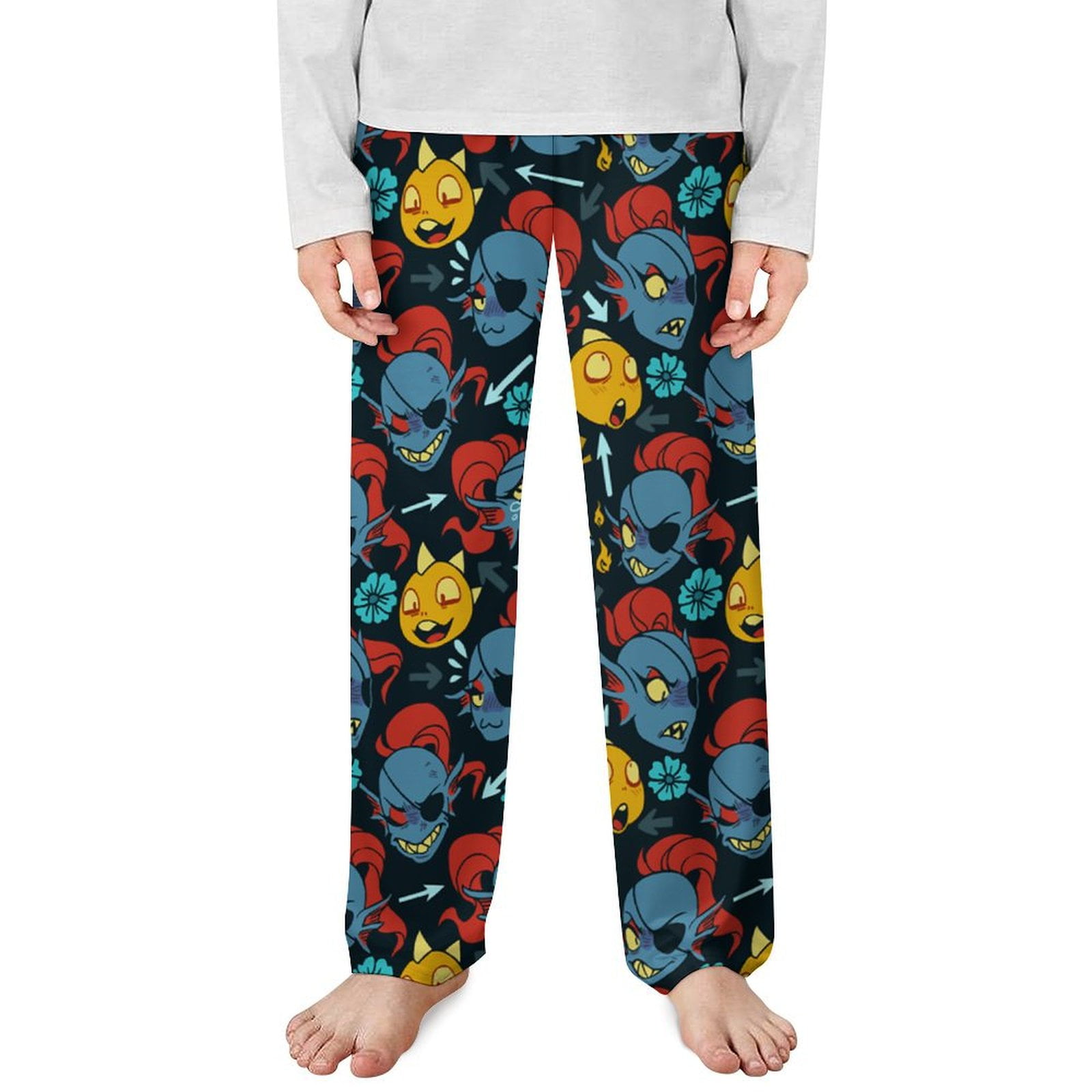 Skeleton Game Undertale Children's Pajamas Cozy Lounge Straight Leg ...