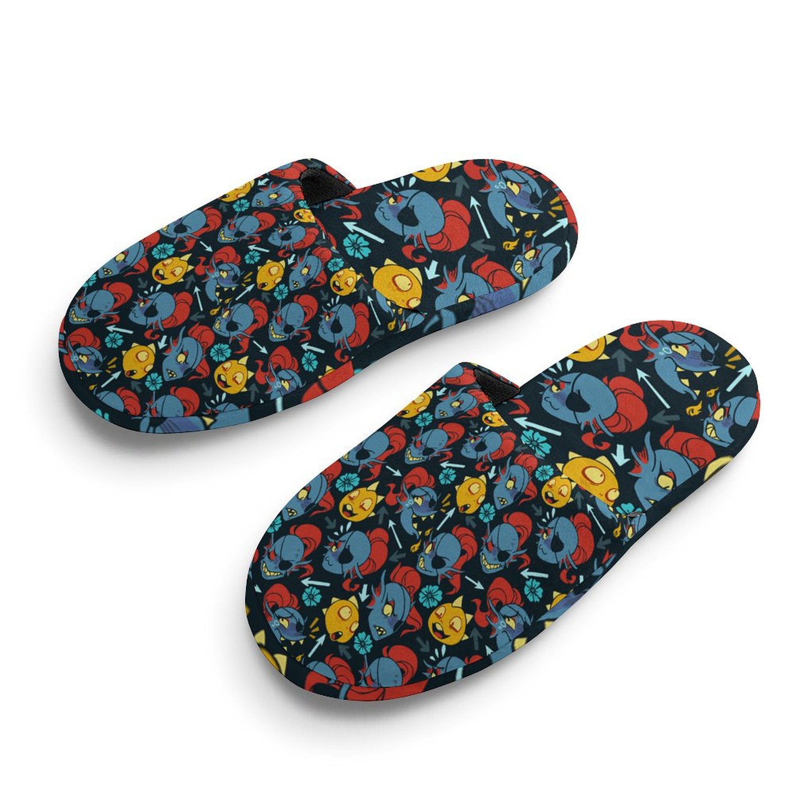 Skeleton Game Undertale Kid's Cotton Slippers Flannel Plush Soft Fluffy ...