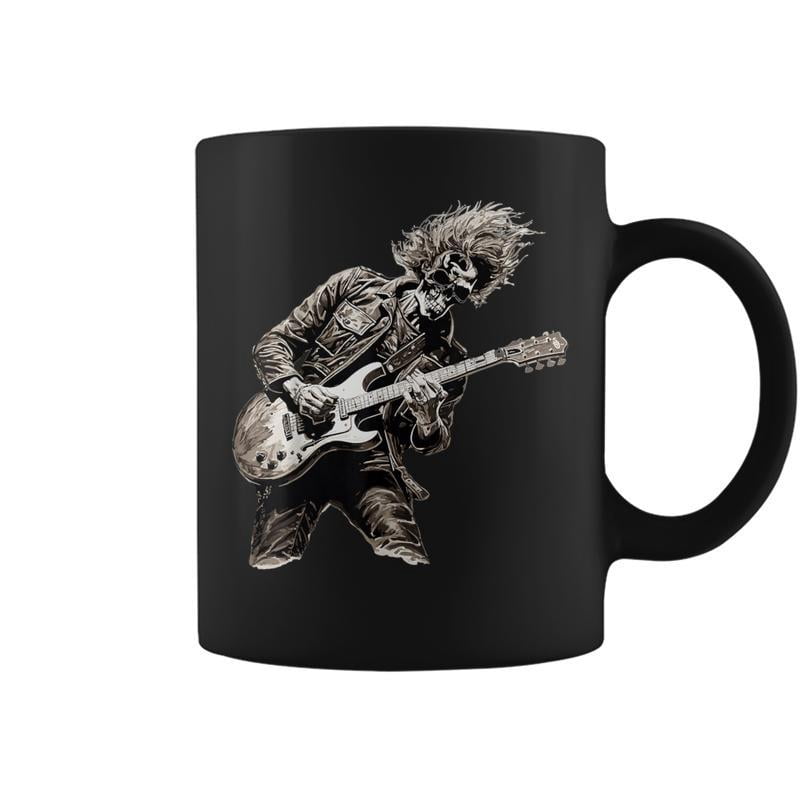Skeleton Guitar Guy Rock And Roll Band Rock On Coffee Mugs - Walmart.com
