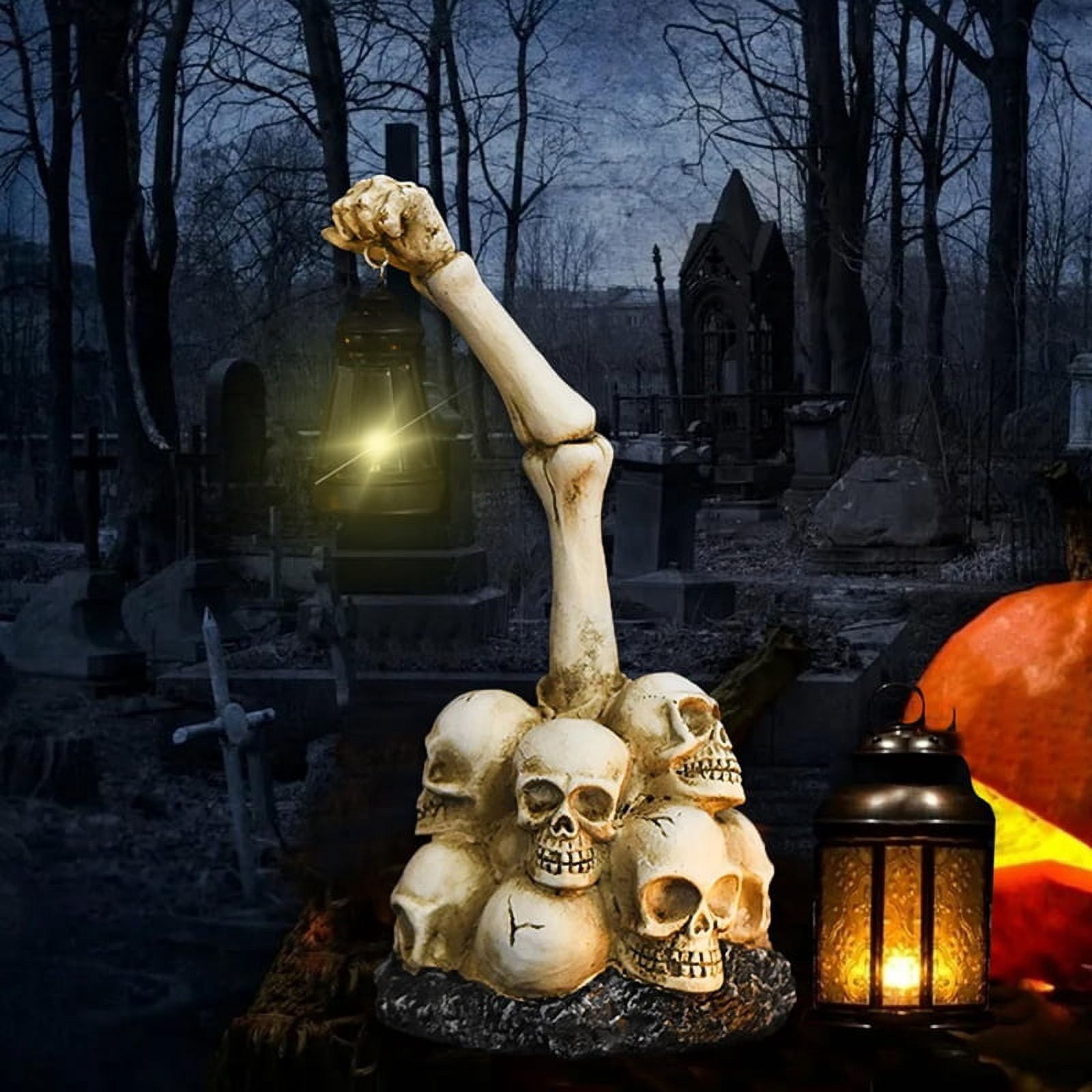 Skeleton Halloween Decorations, Halloween Skull Outdoor Decor with ...