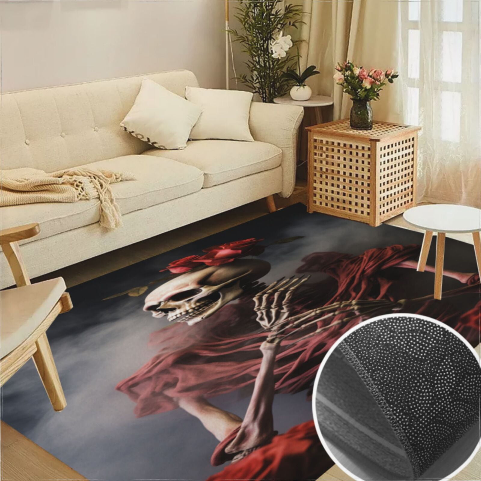 Skeleton Halloween, Snake Wrapped Around Skeleton, Red Rose Smoke And ...