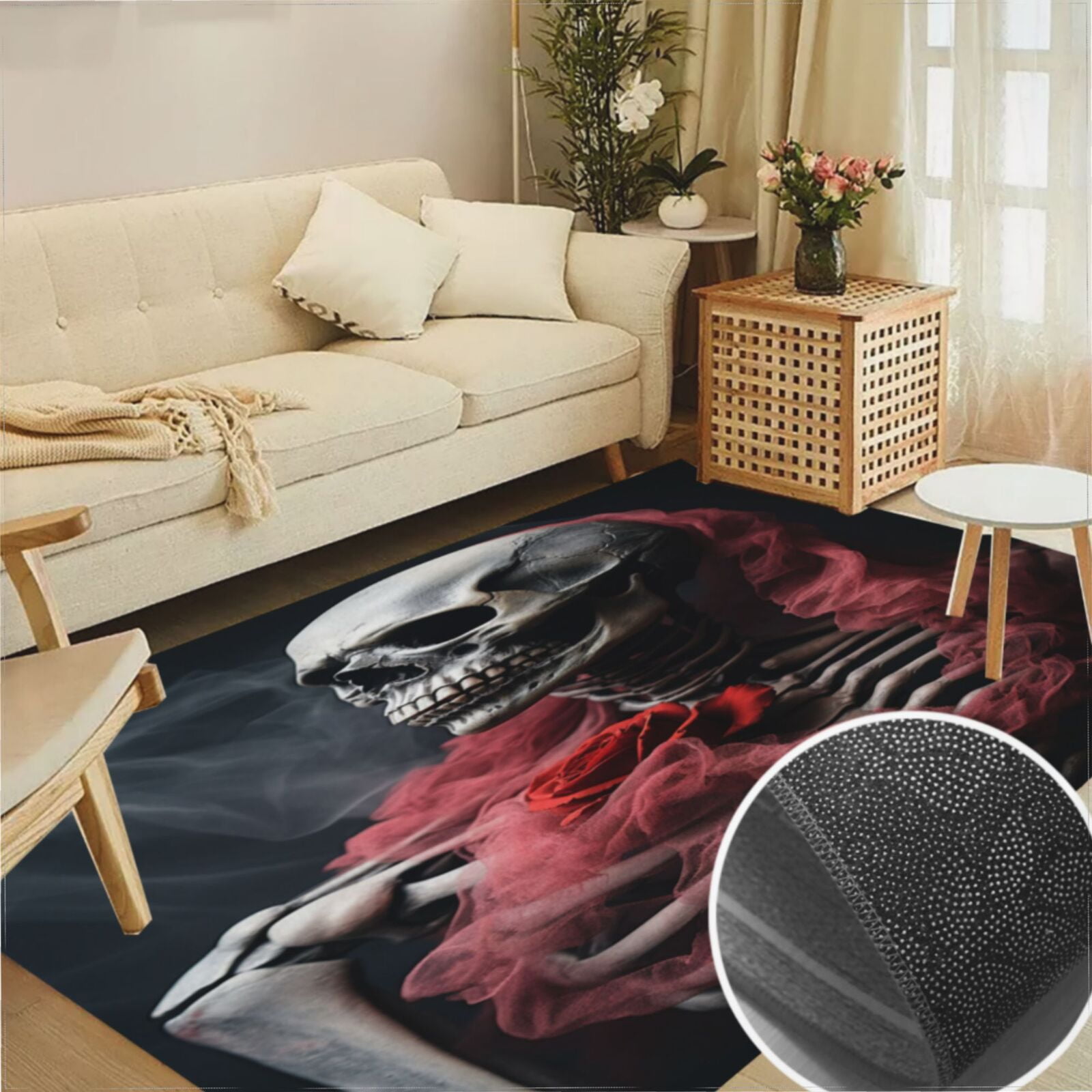 Skeleton Halloween, Wrapped Around Skeleton, Red Rose Smoked Mist ...