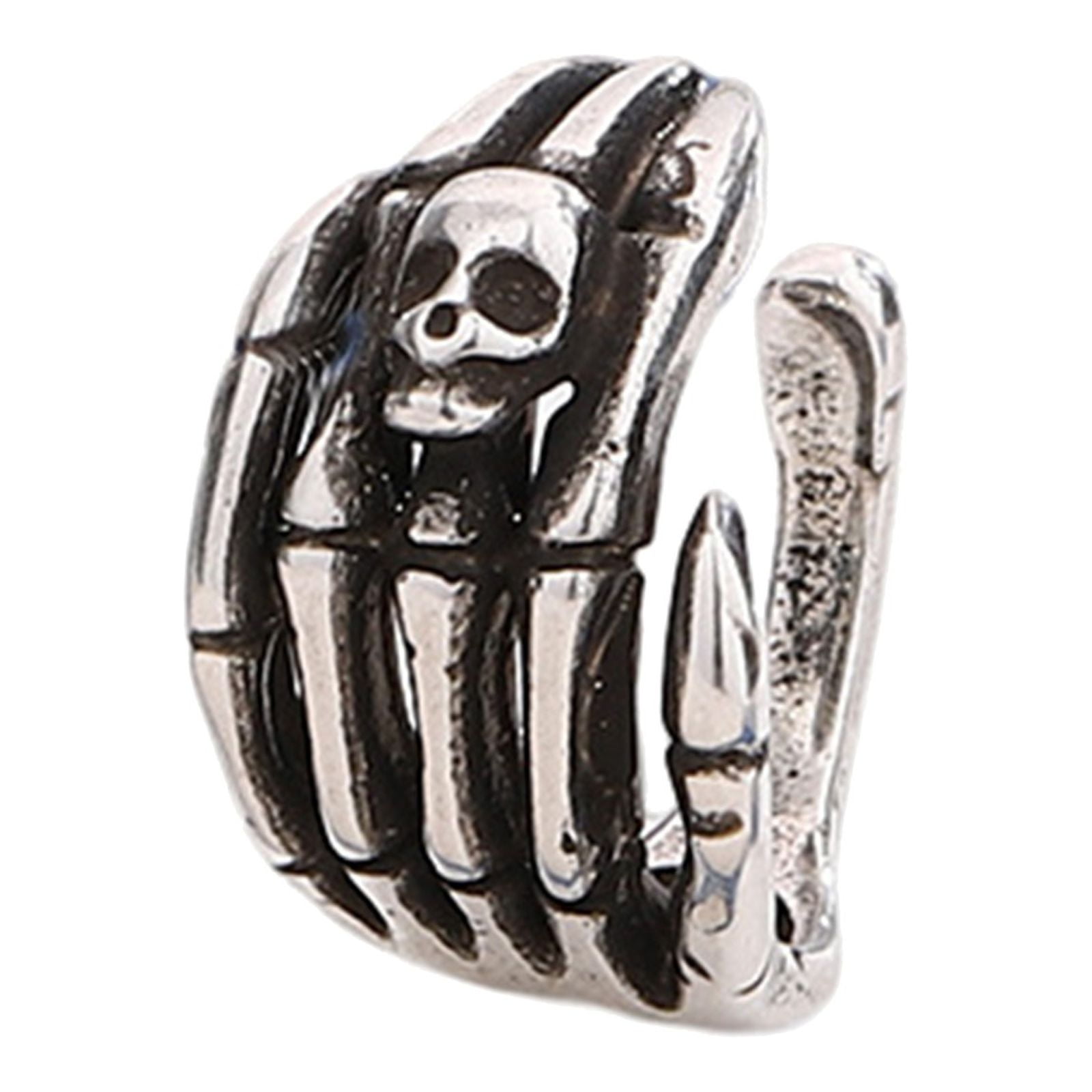Skeleton Hand Ear Ear Clip Skeleton Head Hand Ear Sretro Color Skeleton ...