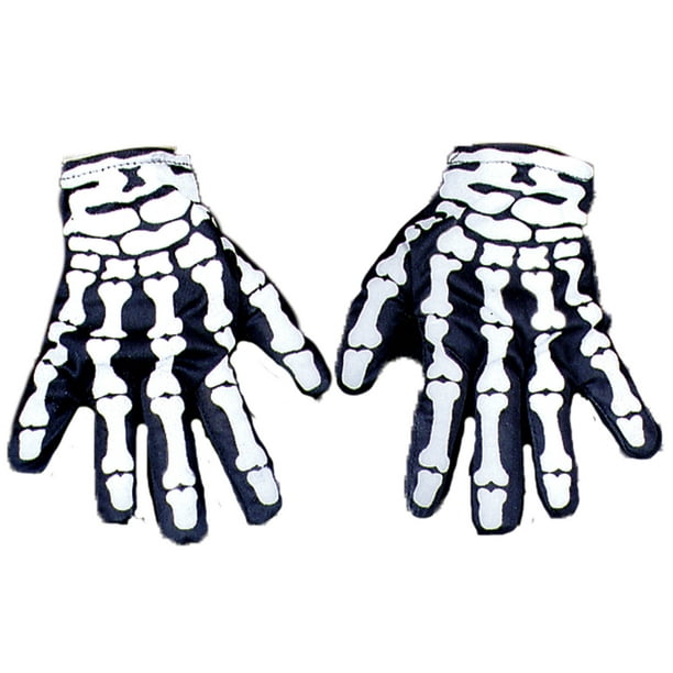 Skeleton Hand Gloves Adult Halloween Accessory - Walmart.com