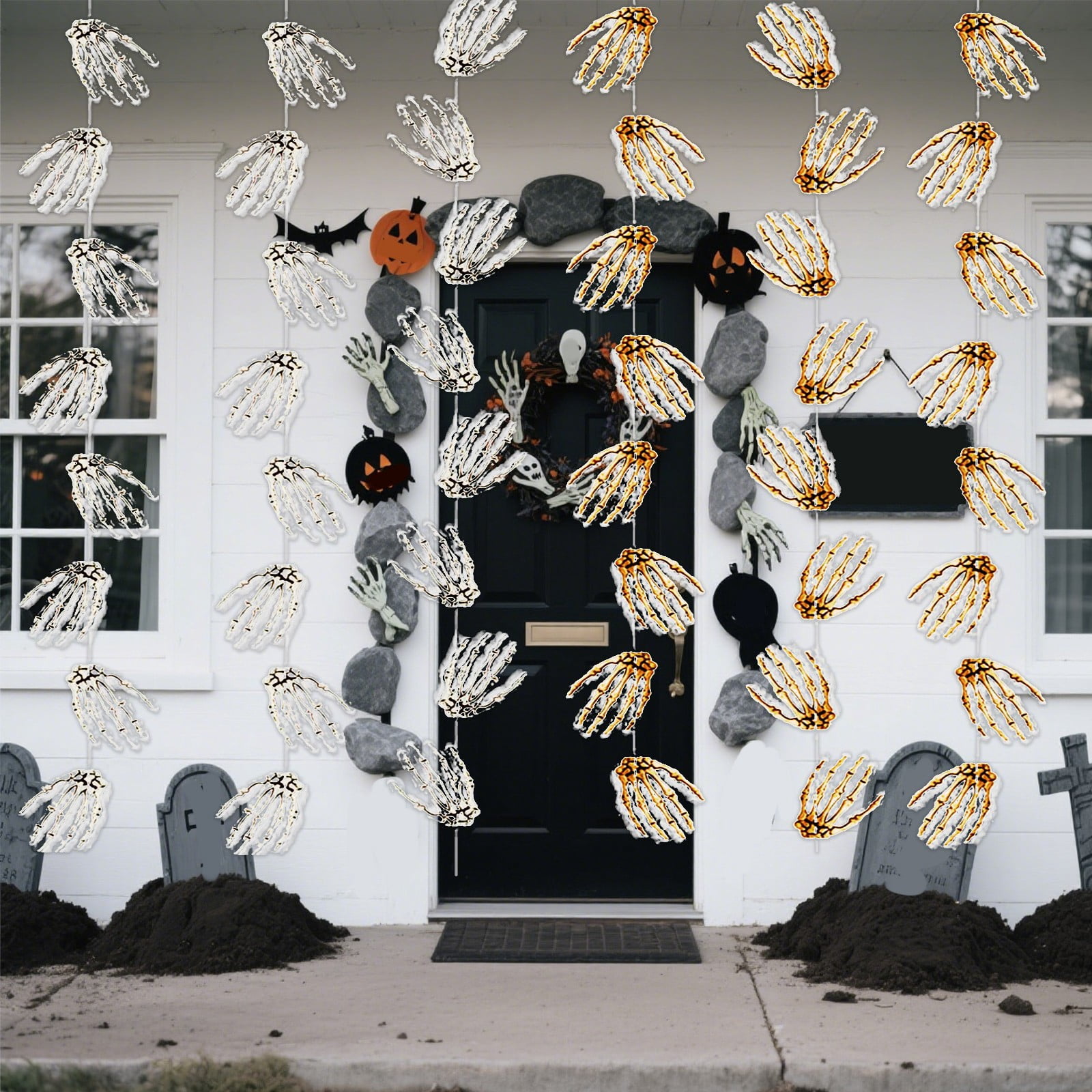 Skeleton Hand Hanging Halloween Decorations Halloween Halloween Garland ...