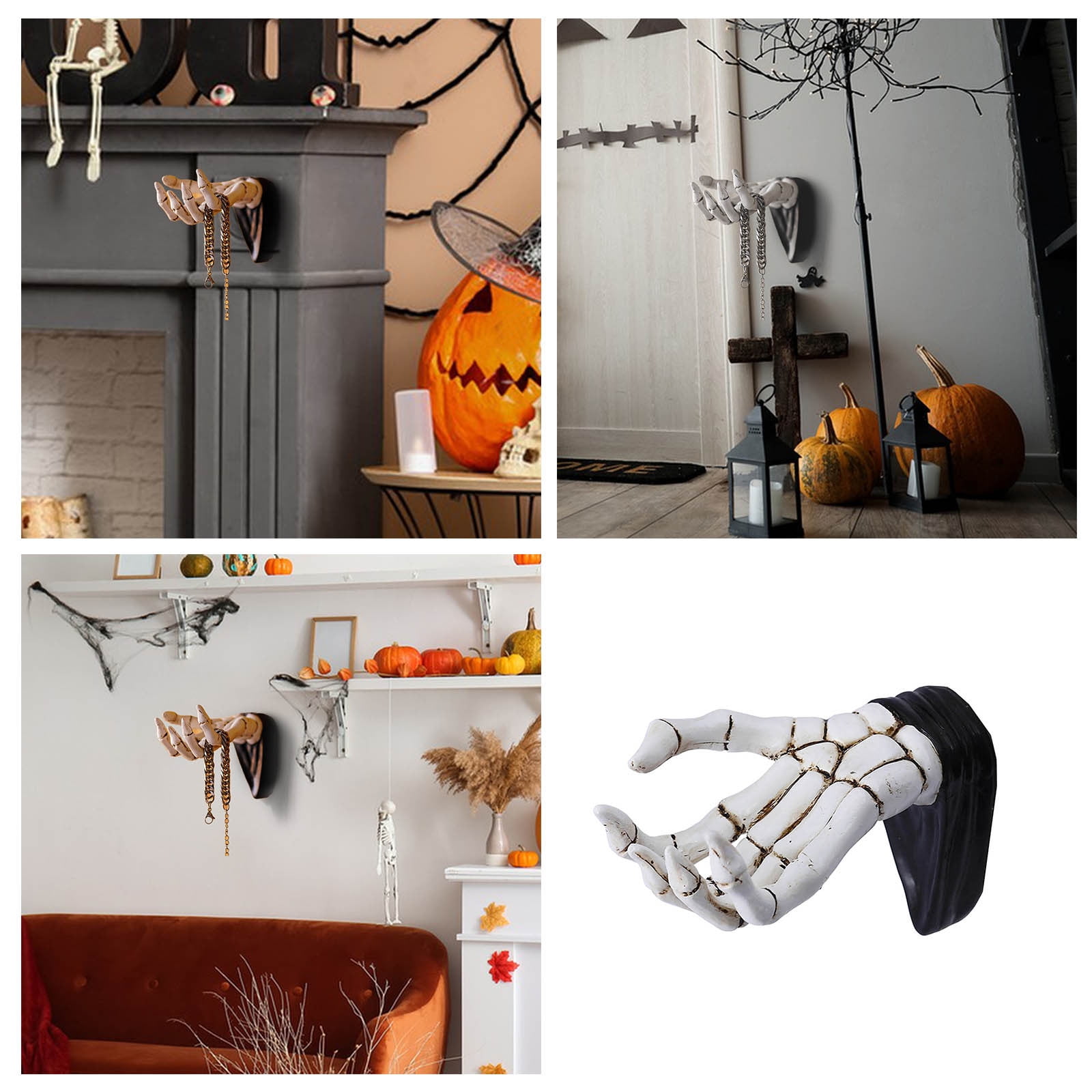 Skeleton Hand Key Holder Wall Mounted Hooks- Spooky Gothic Home Decor ...