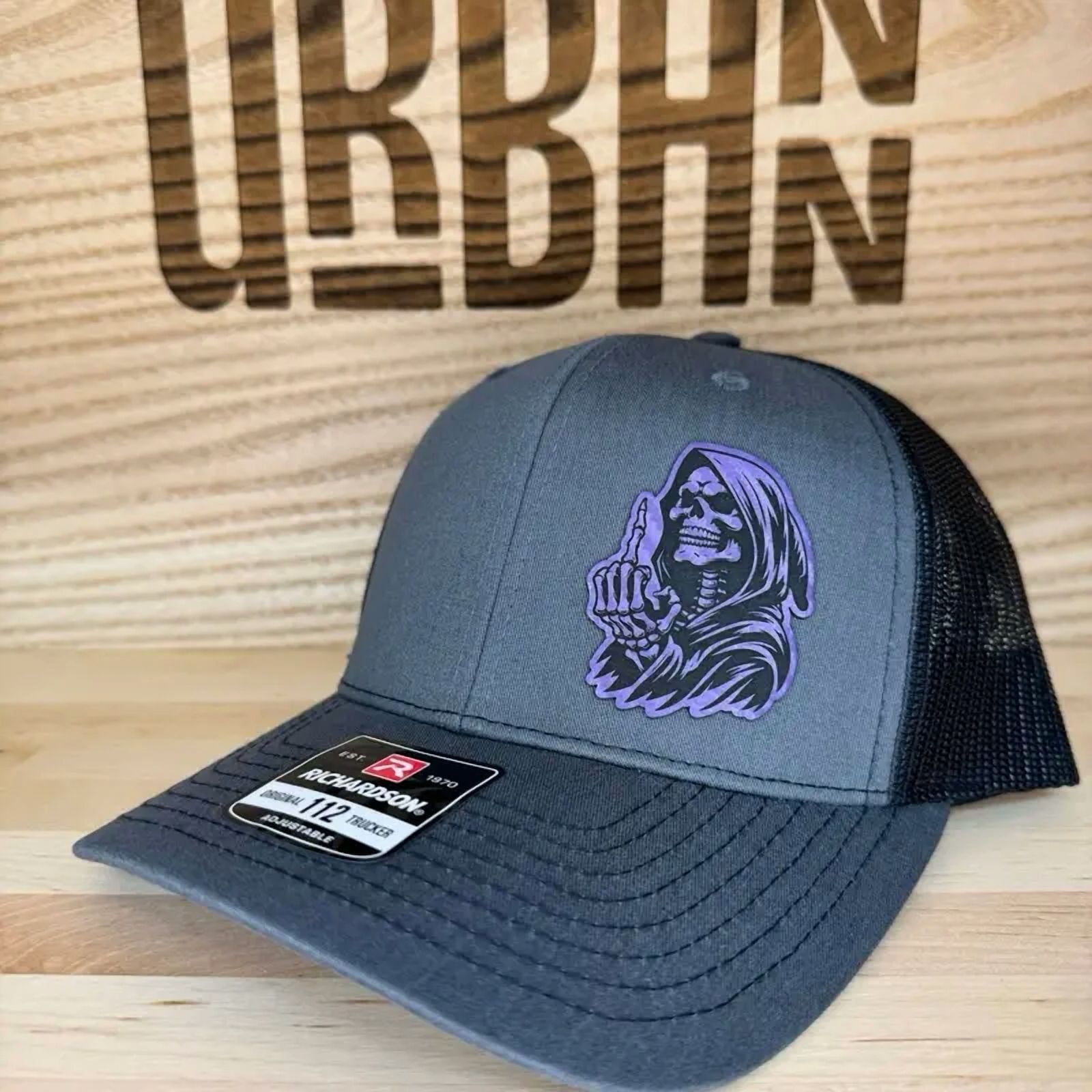 Skeleton Hand Snapback Hat, Unique Trucker Cap for Men and Women, Adjustable Baseball Hat with ...