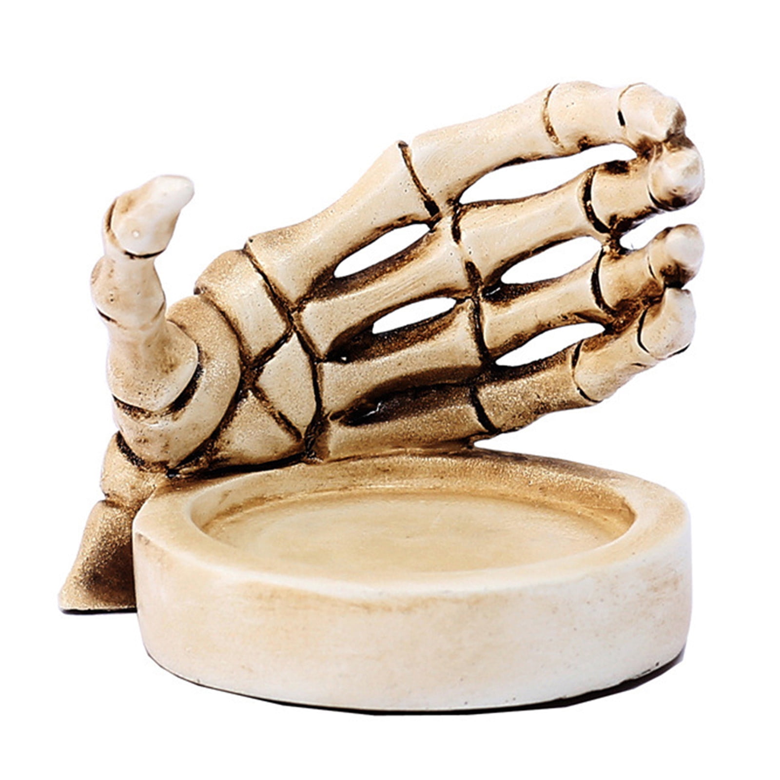 Skeleton Hand Tealight Holder - Halloween Candle Decor, Gothic Resin ...