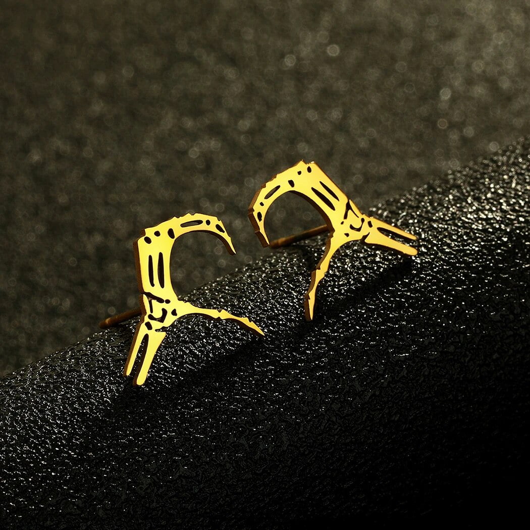 Skeleton Hands Svg Bundle Earrings Stainless Steel Middle Finger Svg ...
