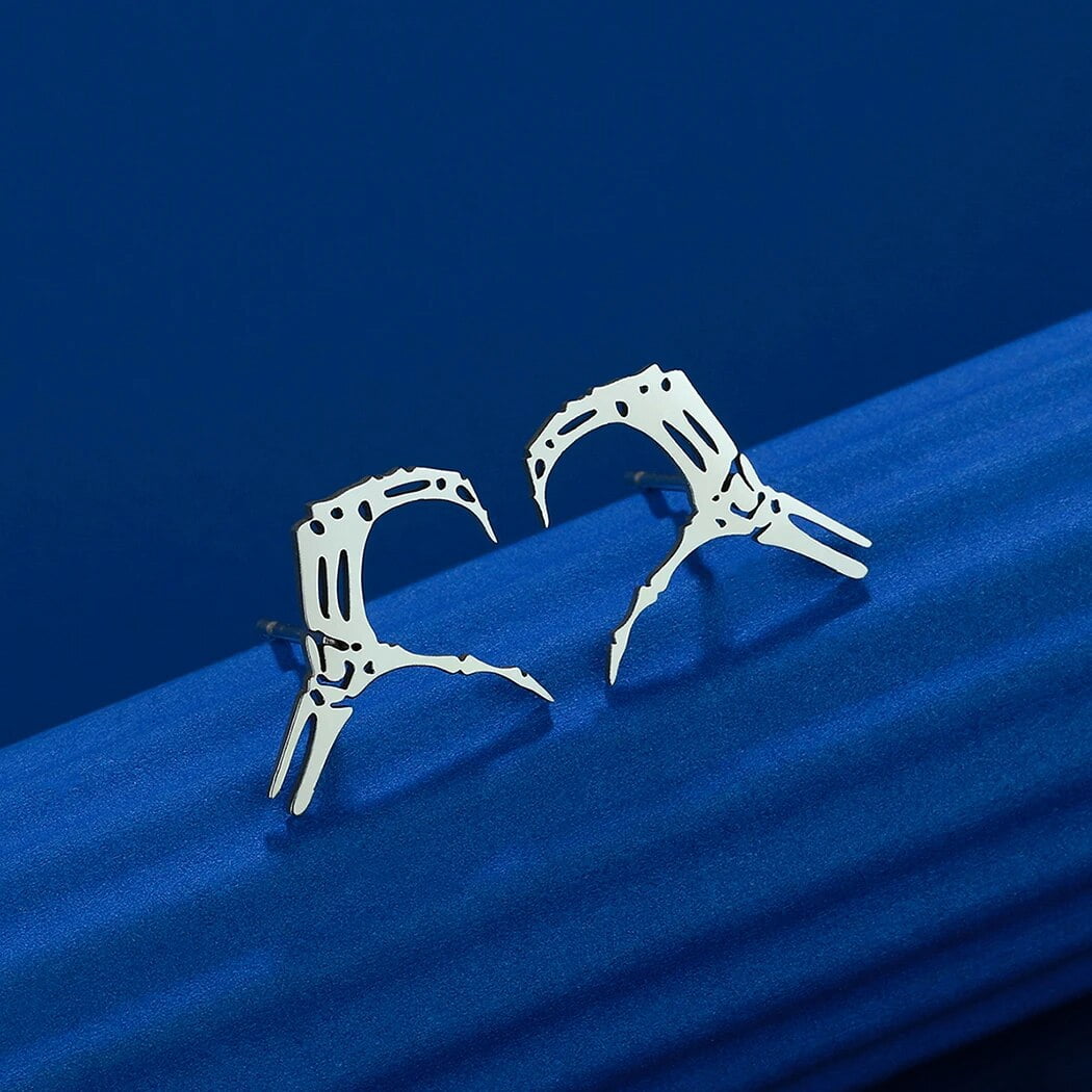 Skeleton Hands Svg Bundle Earrings Stainless Steel Middle Finger Svg ...