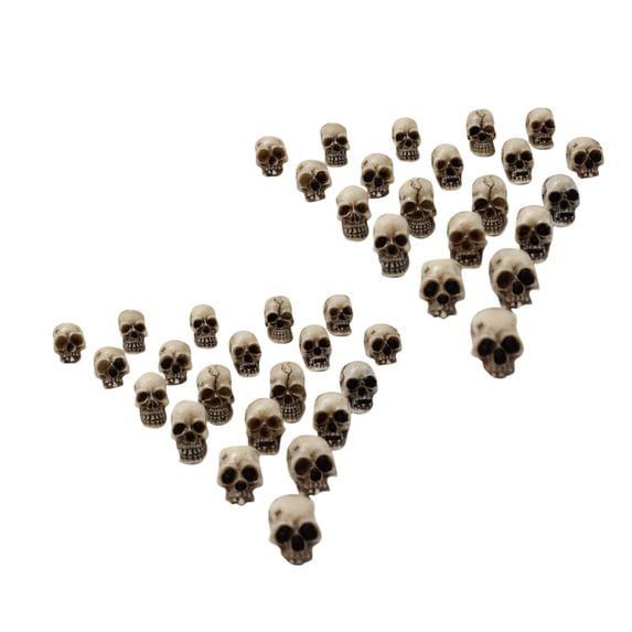 Skeleton Head Set Decoration Creative Resin Head Micro Garden Pottery ...