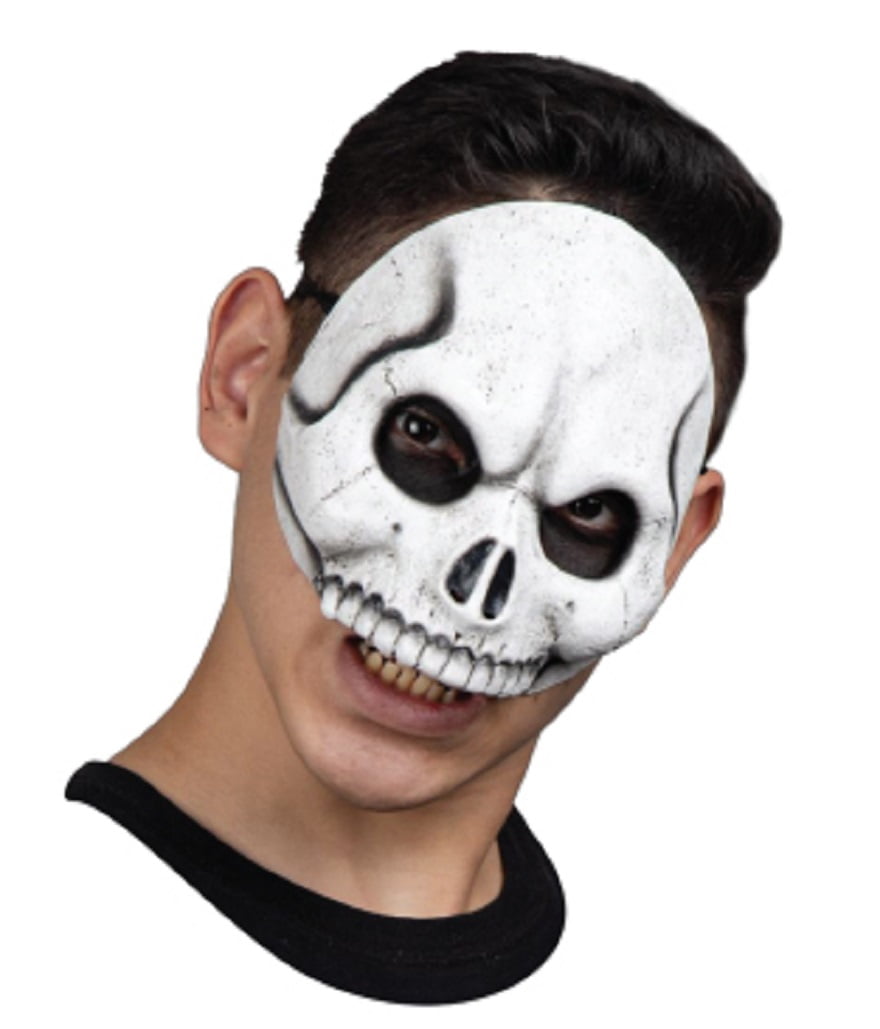 Skeleton Latex Half Mask Adult Halloween Costume Accessory - Walmart.com