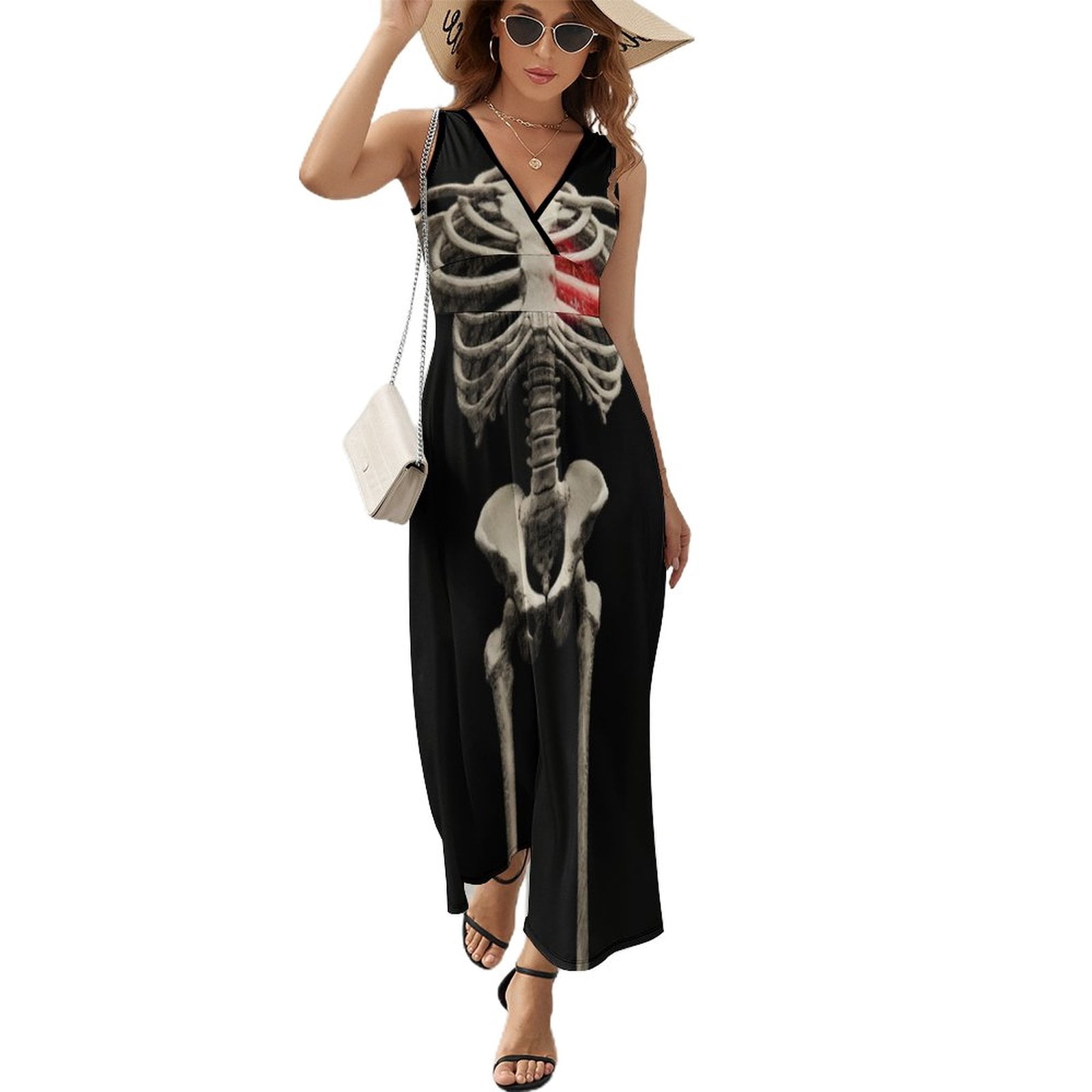 Skeleton Love (Halloween) Sleeveless Dress elegant party dresses for ...