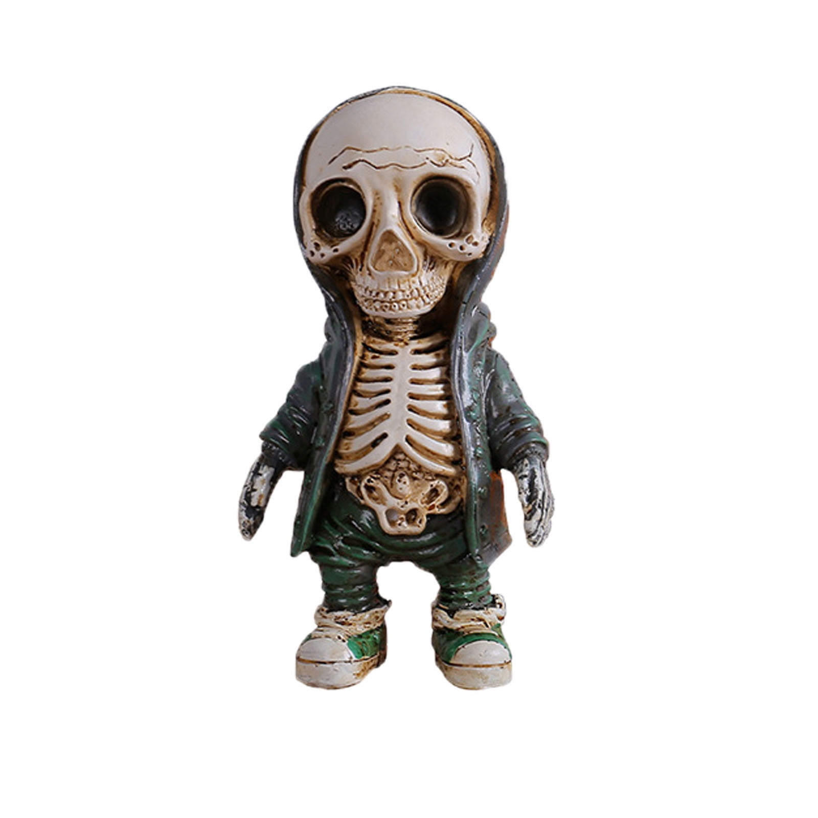 Skeleton Man Figurines Street Dance Style Skull Resin Statues Indoor ...