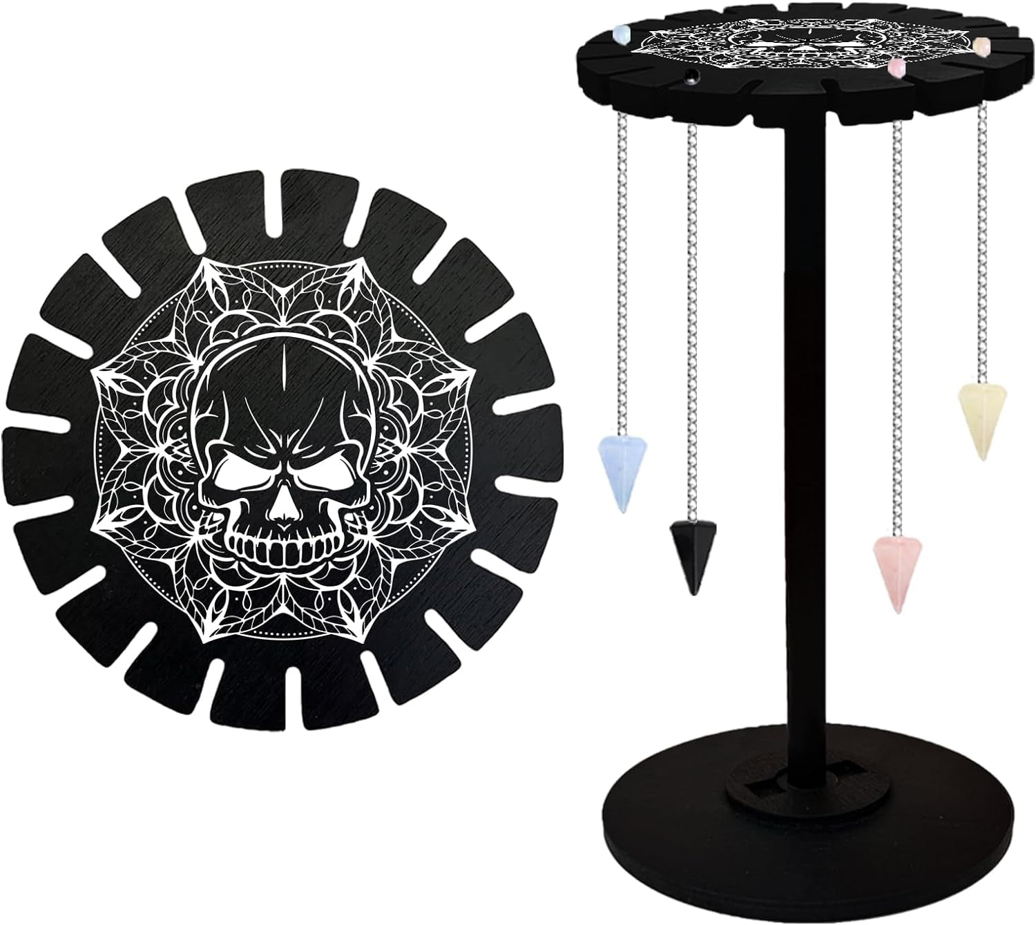 Skeleton Mandala Pendulum Stand Crystal Holder for Up 18 Divination ...