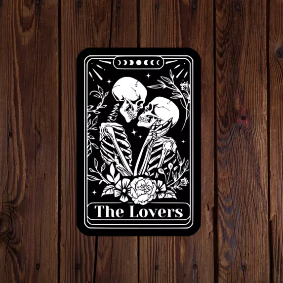 Skeleton Marriage Tarot Card Sticker Anniversary Gift Love Lovers ...
