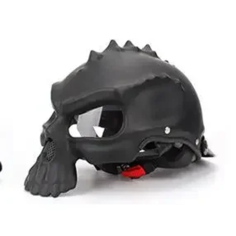Skeleton Motorcycle Helmet, Retro Half-face ABS, Fashionable Novel ...