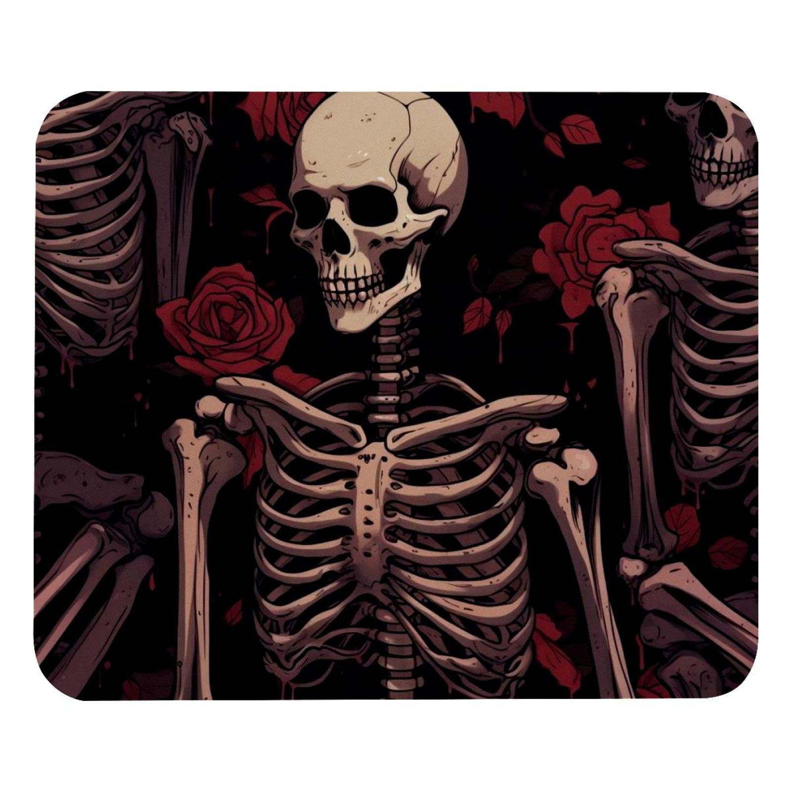 Skeleton Mouse Pad, Personality Design Rubber Base for Office Decor for ...