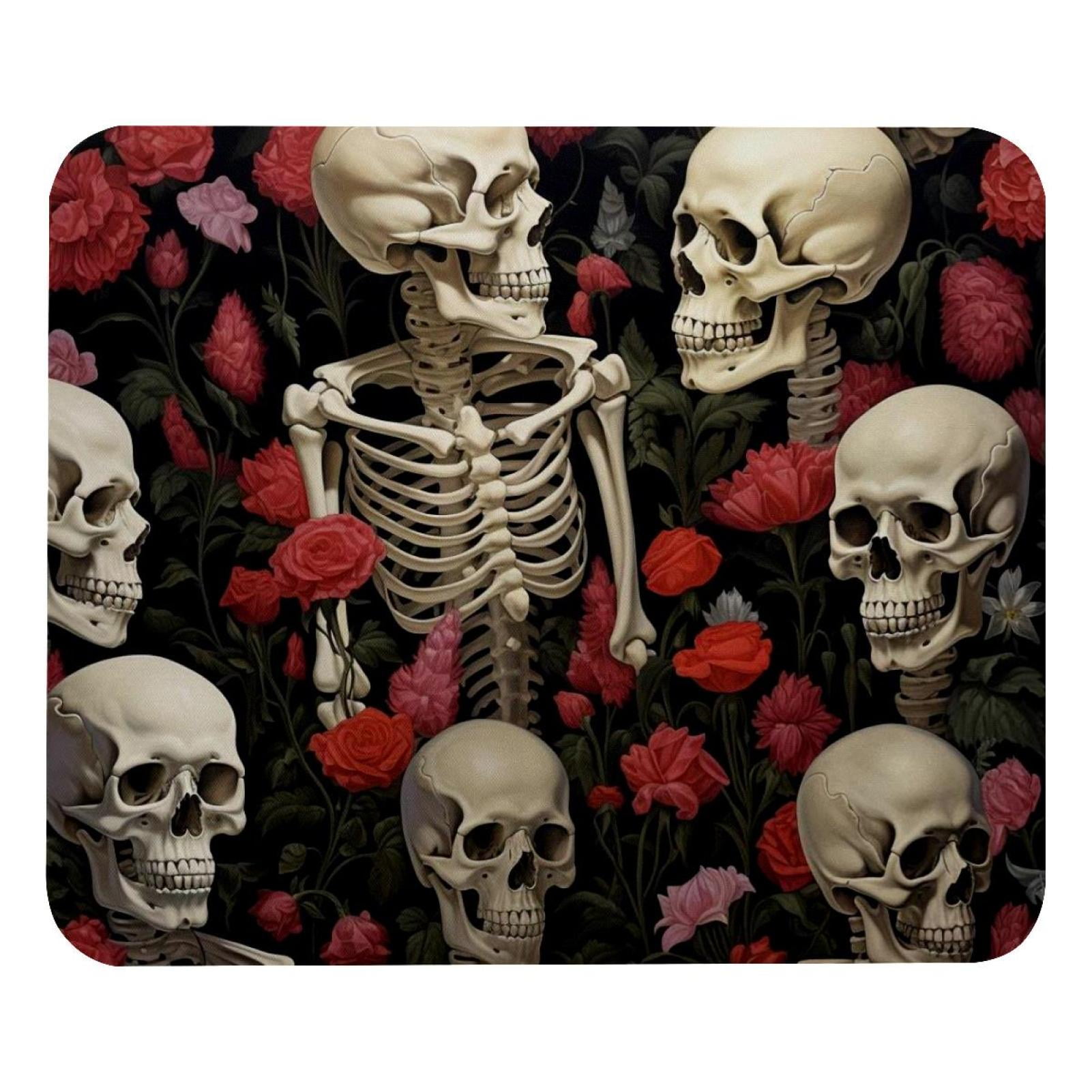 Skeleton Mouse Pad, Personality Design Rubber Base for Office Decor for ...