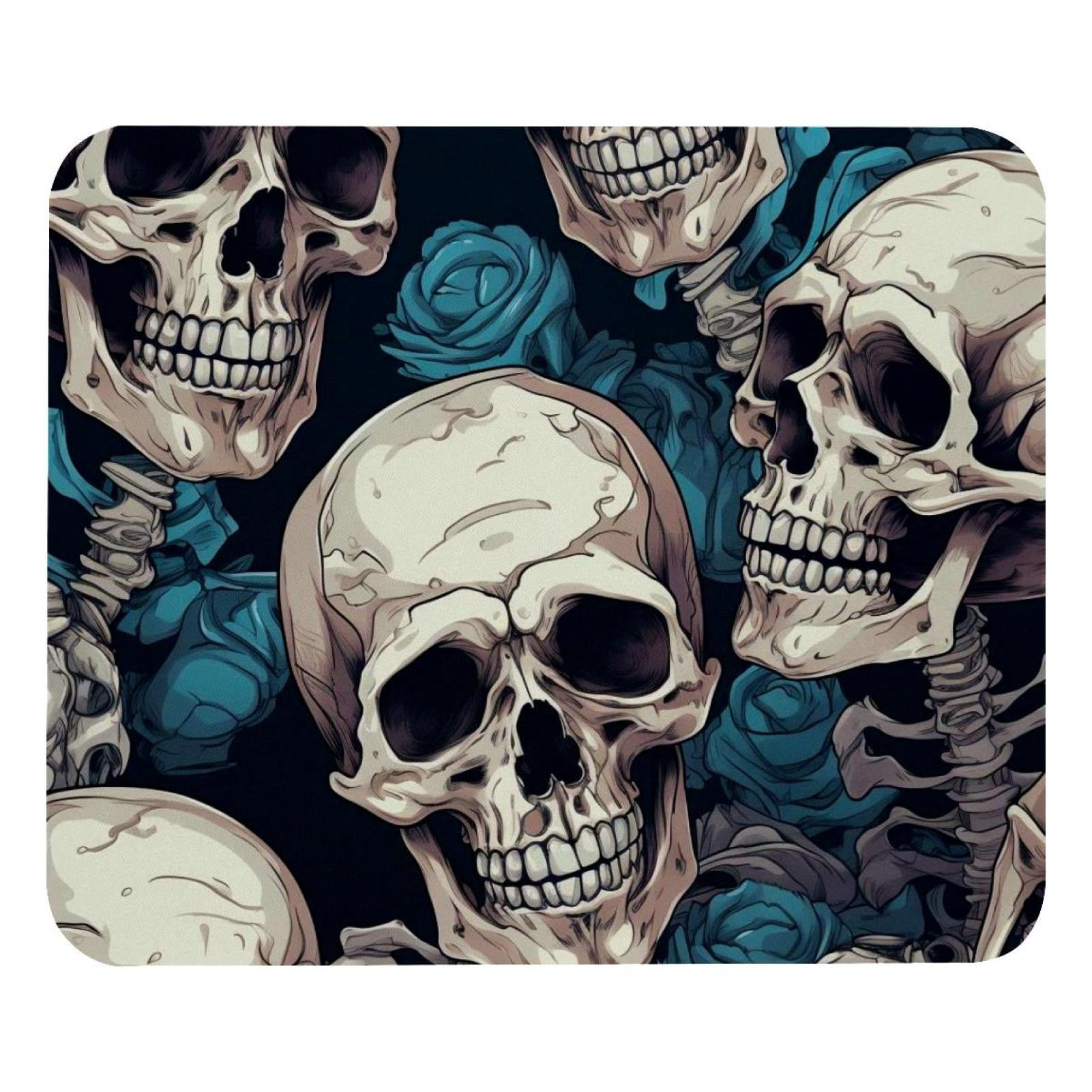 Skeleton Mouse Pad, Personality Design Rubber Base for Office Decor for ...