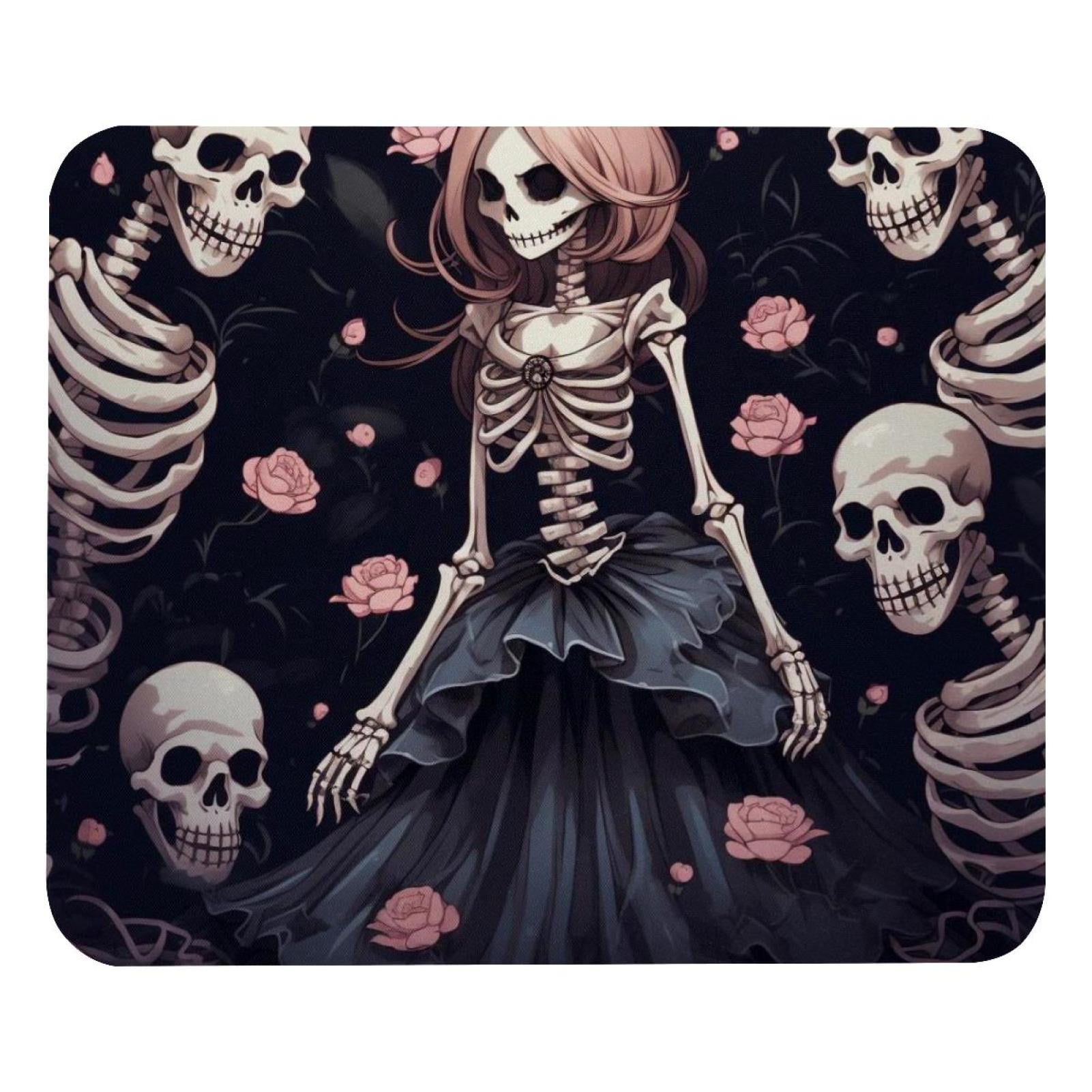 Skeleton Mouse Pad, Personality Design Rubber Base for Office Decor for ...