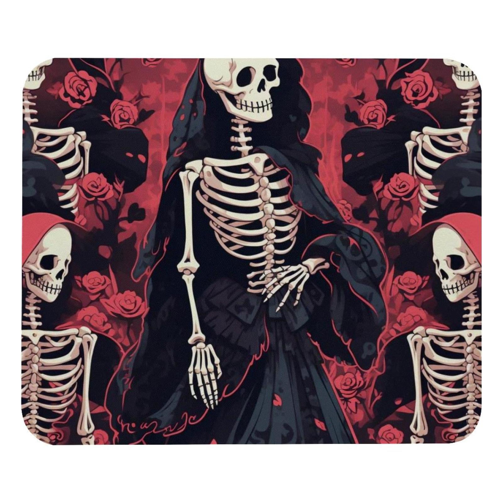 Skeleton Mouse Pad, Personality Design Rubber Base for Office Decor for ...