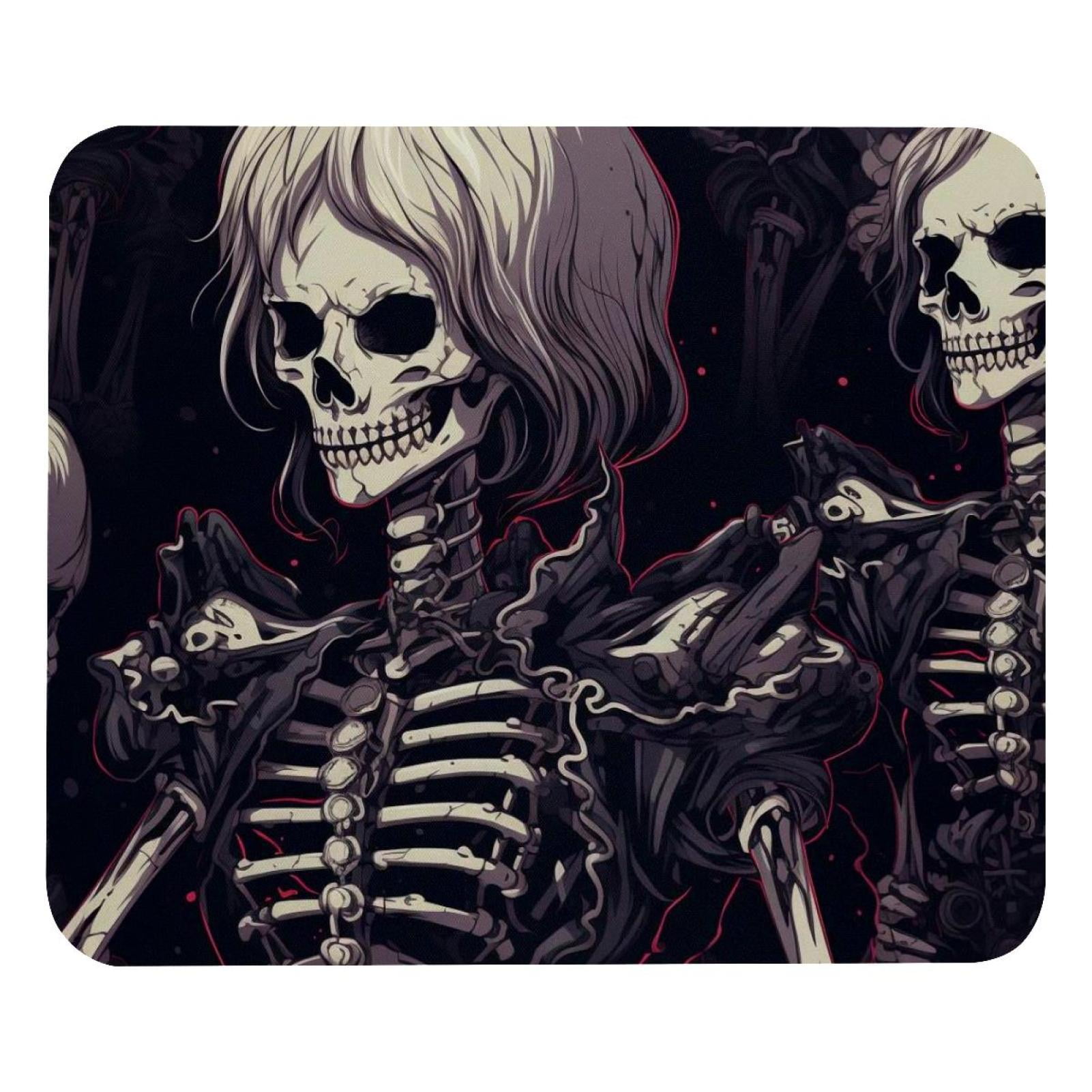 Skeleton Mouse Pad for Laptop Wireless Mouse Home Office Travel ...
