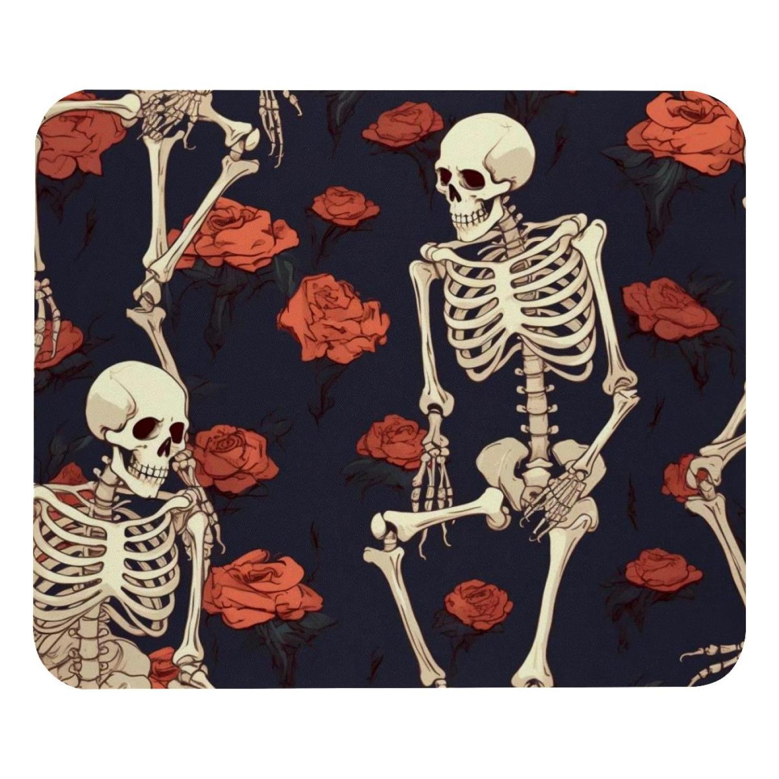 Skeleton Mouse Pad for Wireless Mouse Home Office Desk Laptop with ...