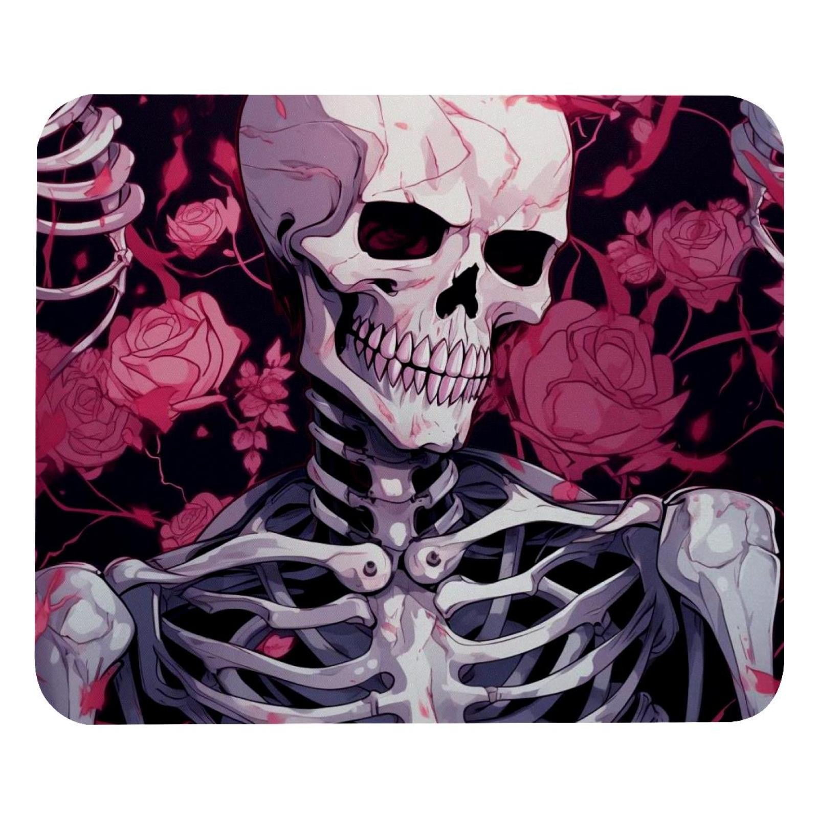 Skeleton Mouse Pad for Wireless Mouse Home Office Desk Laptop with ...