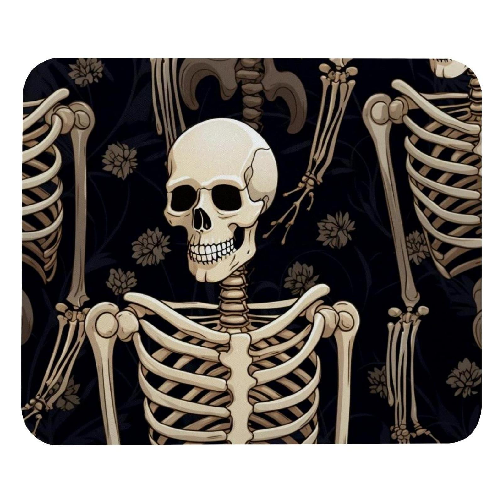 Skeleton Mouse Pad for Wireless Mouse Home Office Desk Laptop with ...